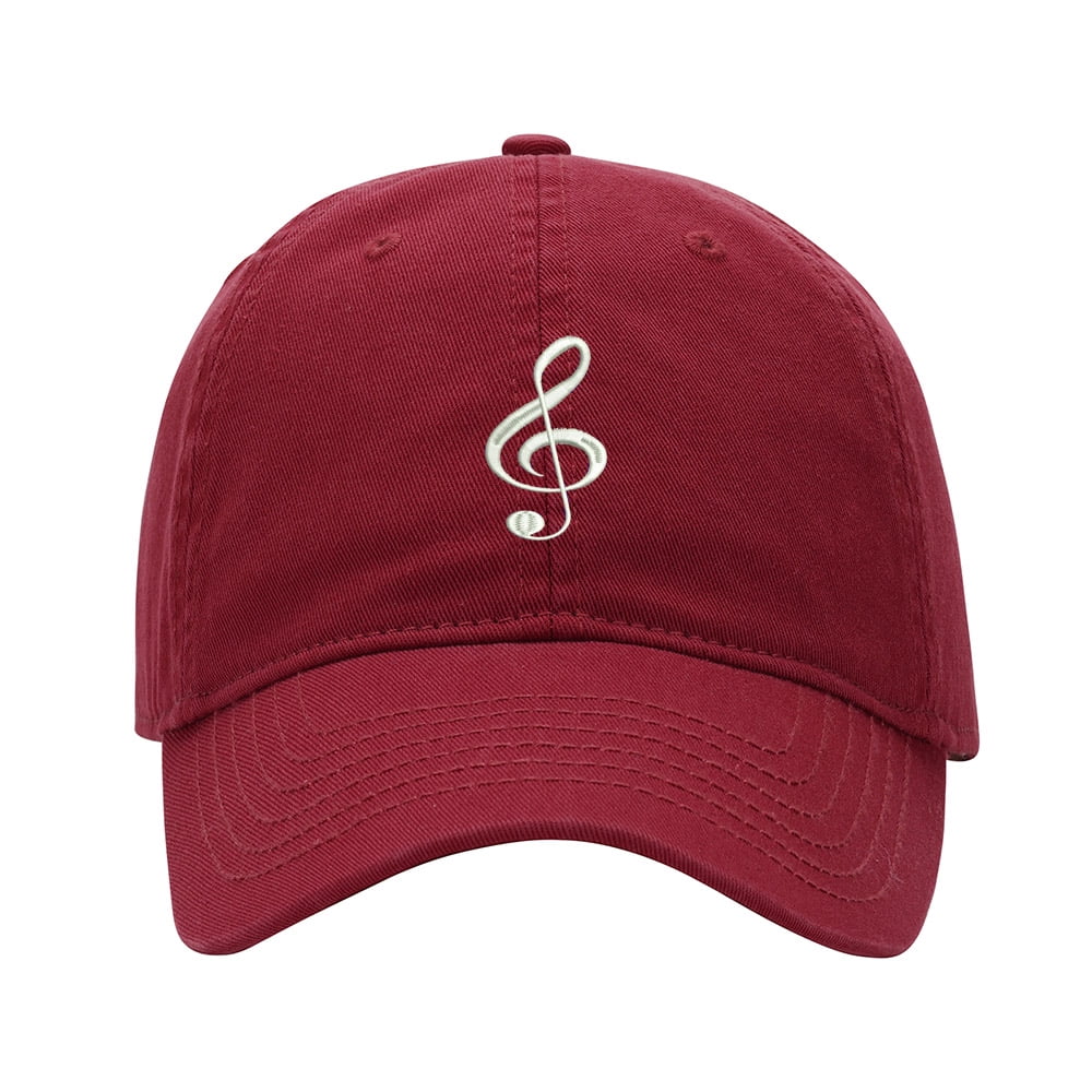 Baseball Cap Embroidered Hat for Music Note Men's Adjustable Cotton ...
