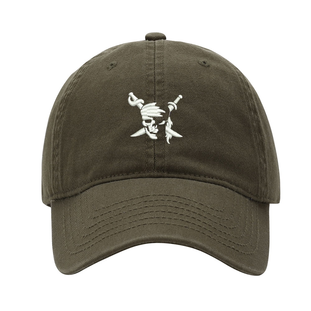 Baseball Cap Embroidered Hat for Pirate Skull with Swords Men's ...