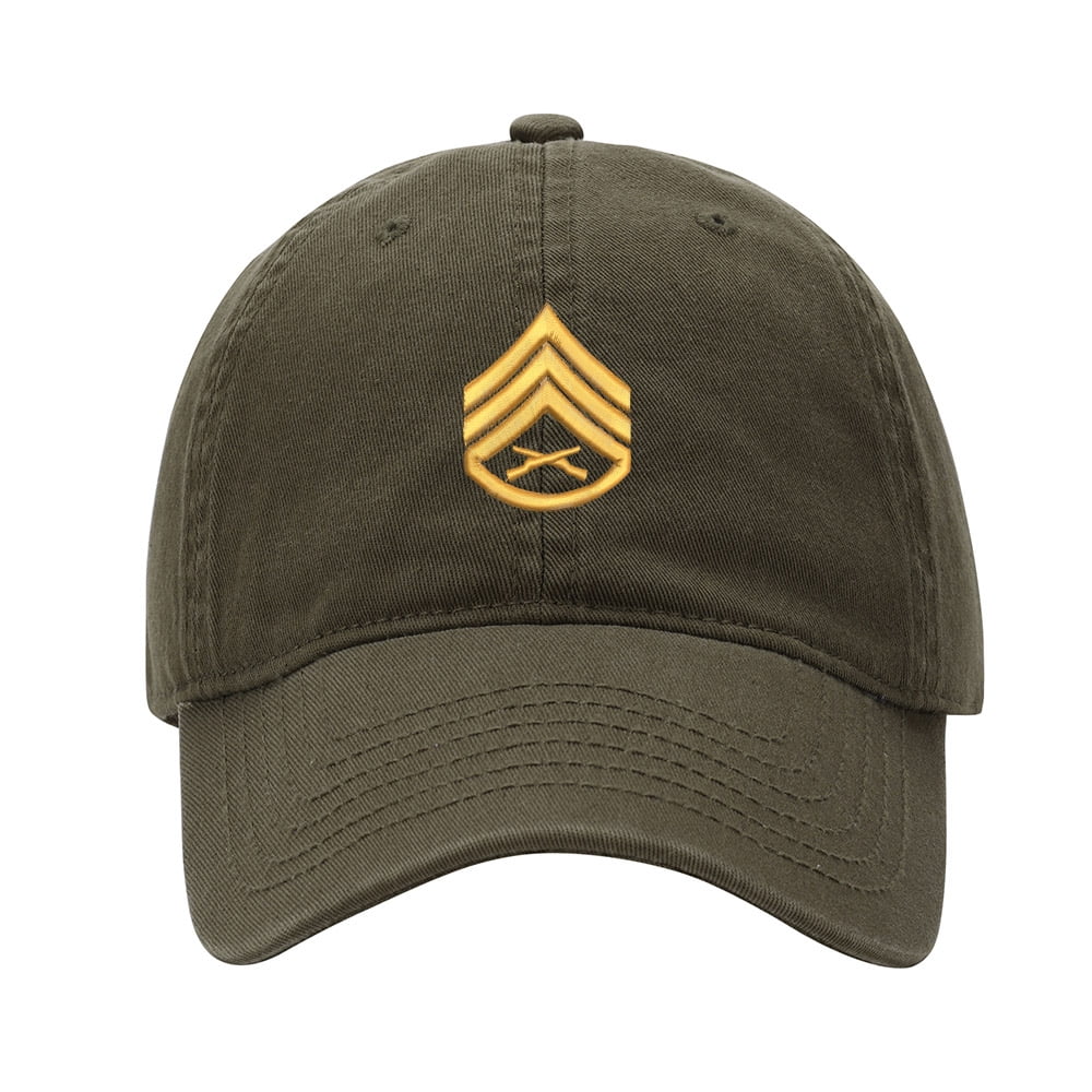 Baseball Cap Embroidered Hat for Staff Sergeant SSgt Rank Men's ...