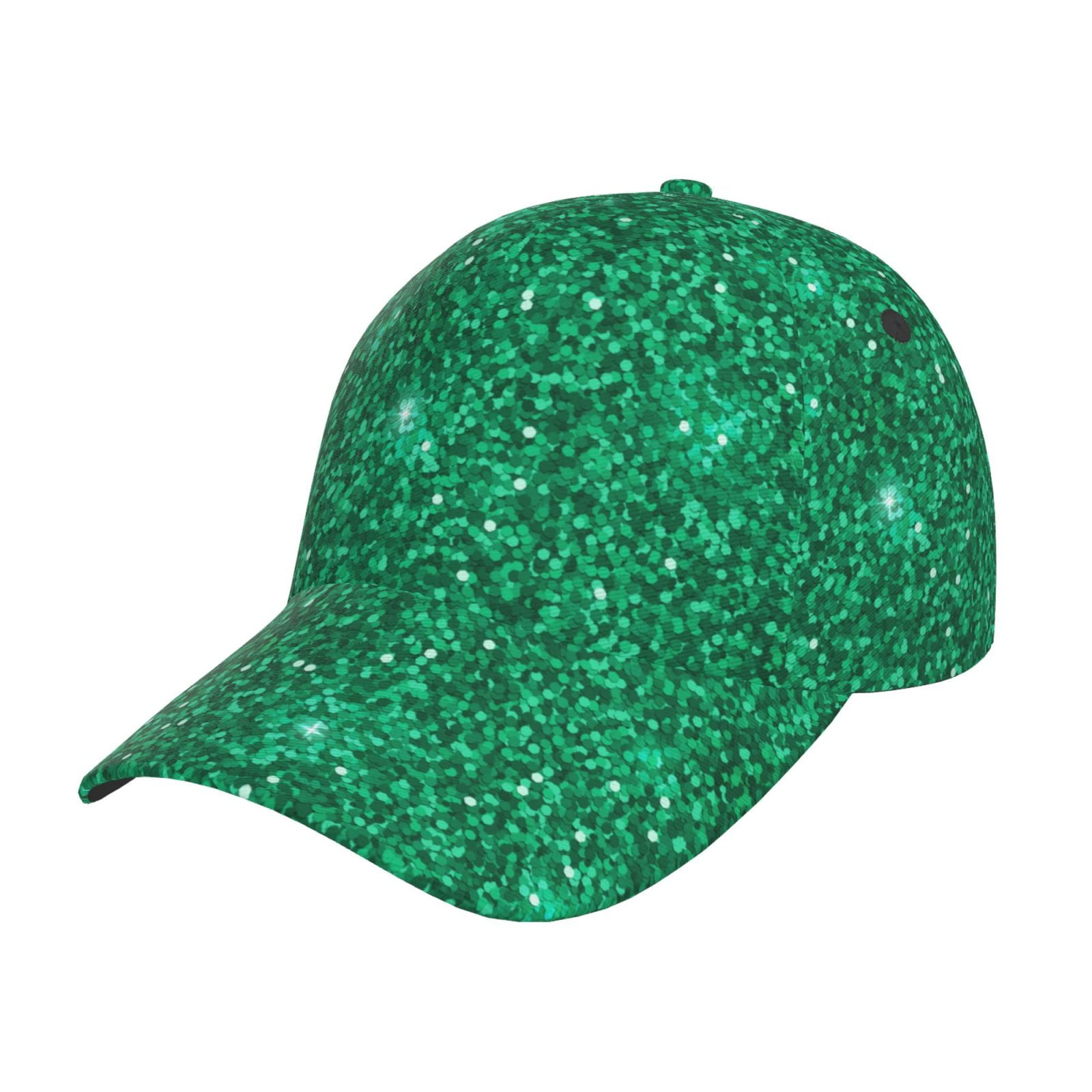 Baseball Cap - Emerald Glitter Sparkles Hats for Men Women Low Profile ...