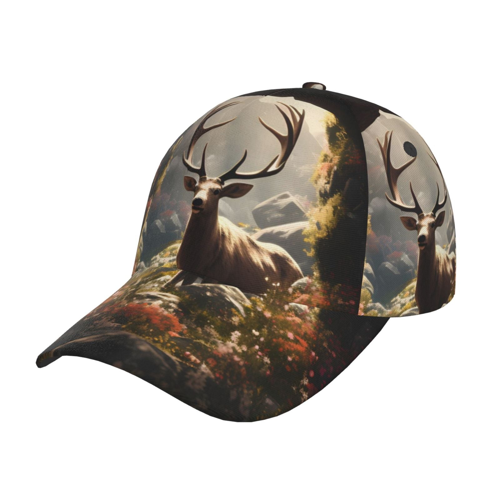 Baseball Cap - Enchanted Deer In Cave Hats for Men Women Low Profile ...
