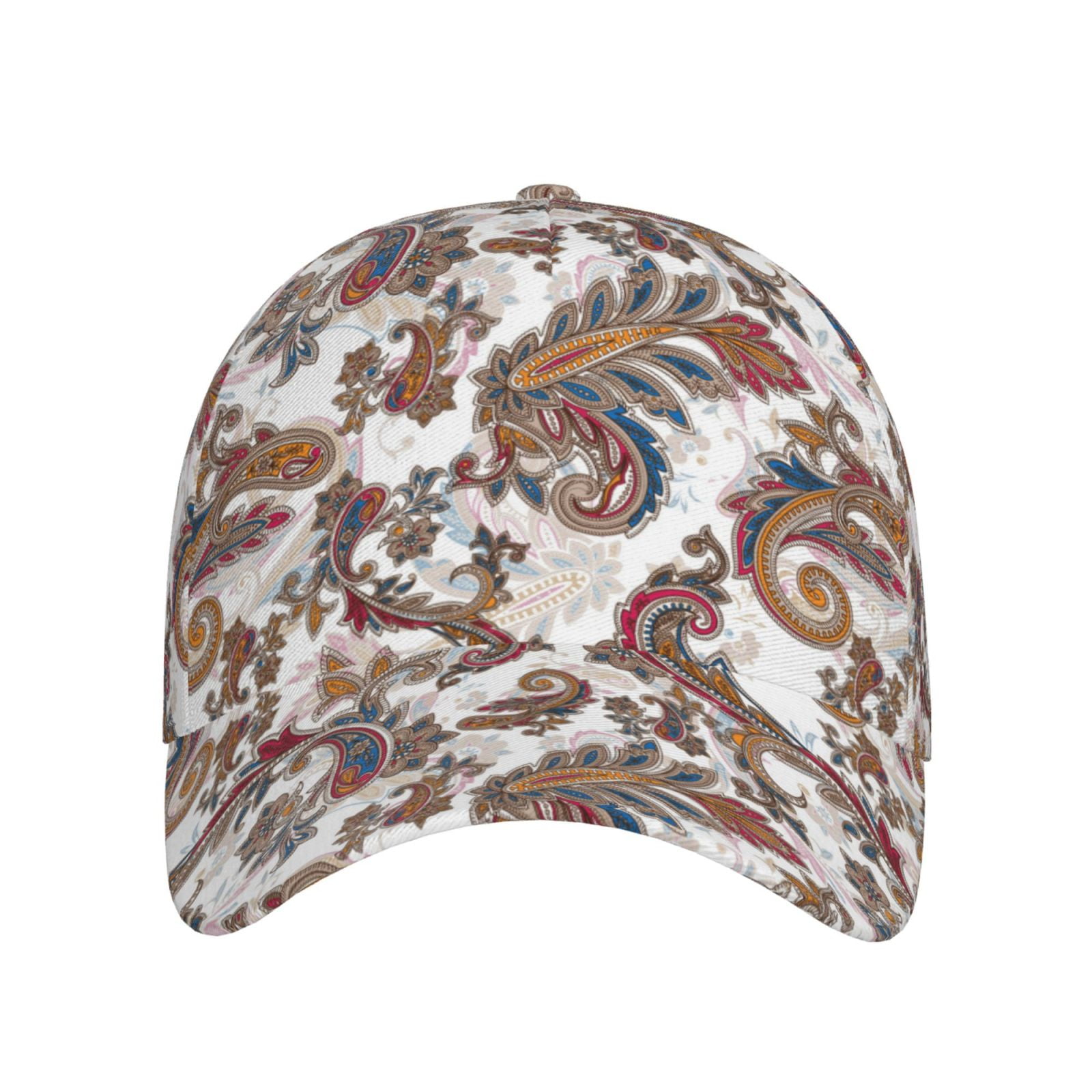 Baseball Cap, Exotic Floral Paisley Trucker Hats Women Dad Hat For ...