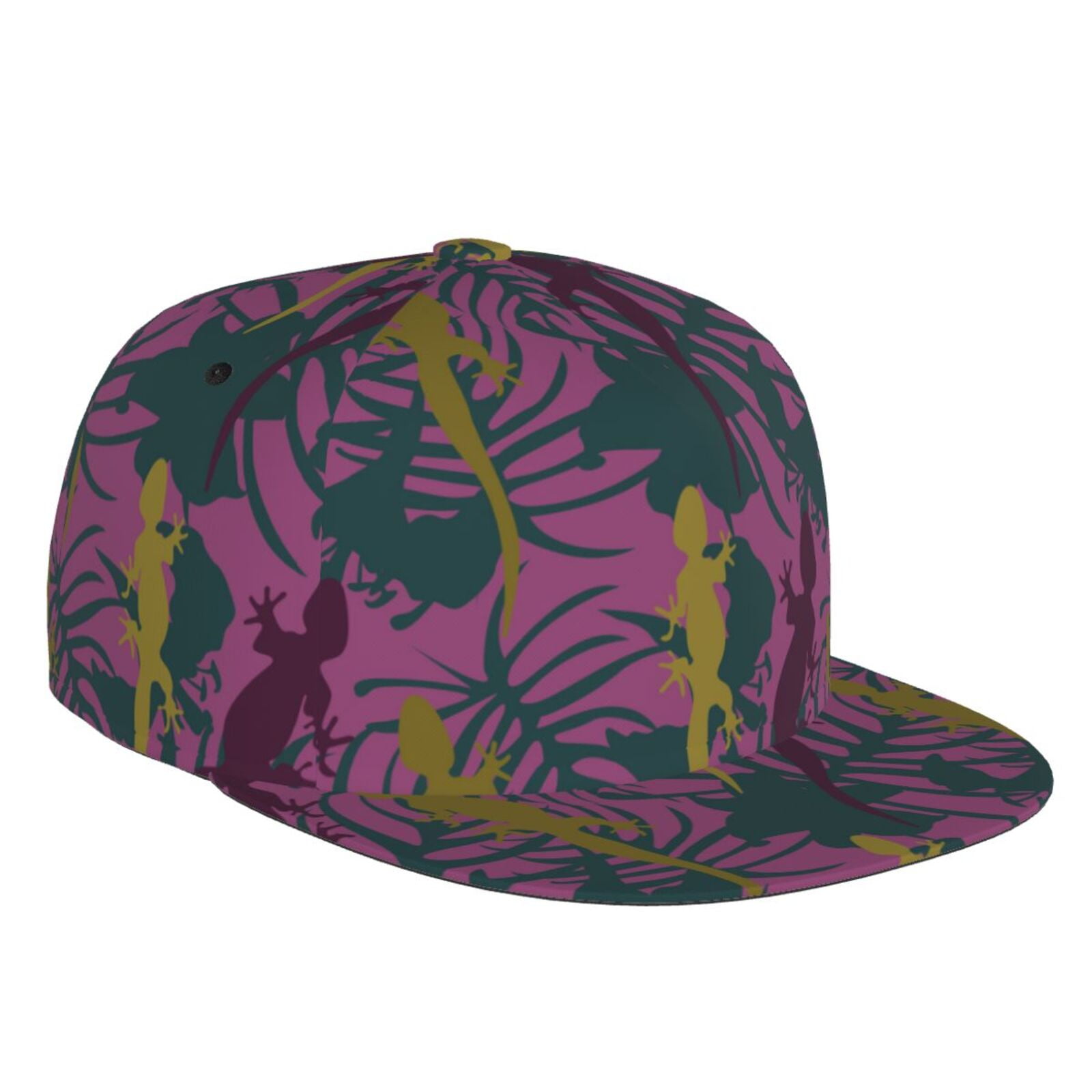 Baseball Cap - Exotic Gecko Lizard Leaves Hats for Men/Women Low ...
