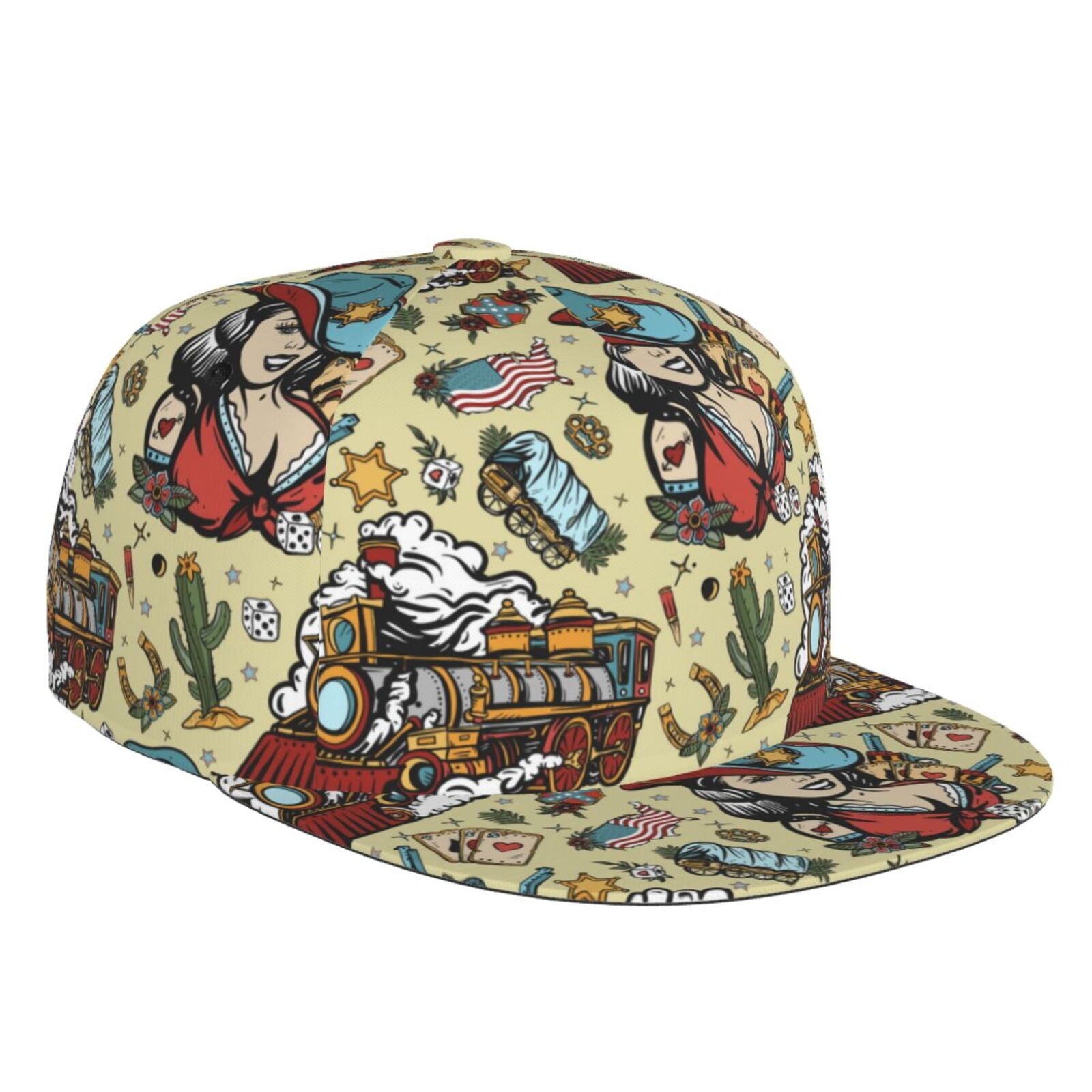 Baseball Cap - Exotic Train Pattern Hats for Men/Women Low Profile ...