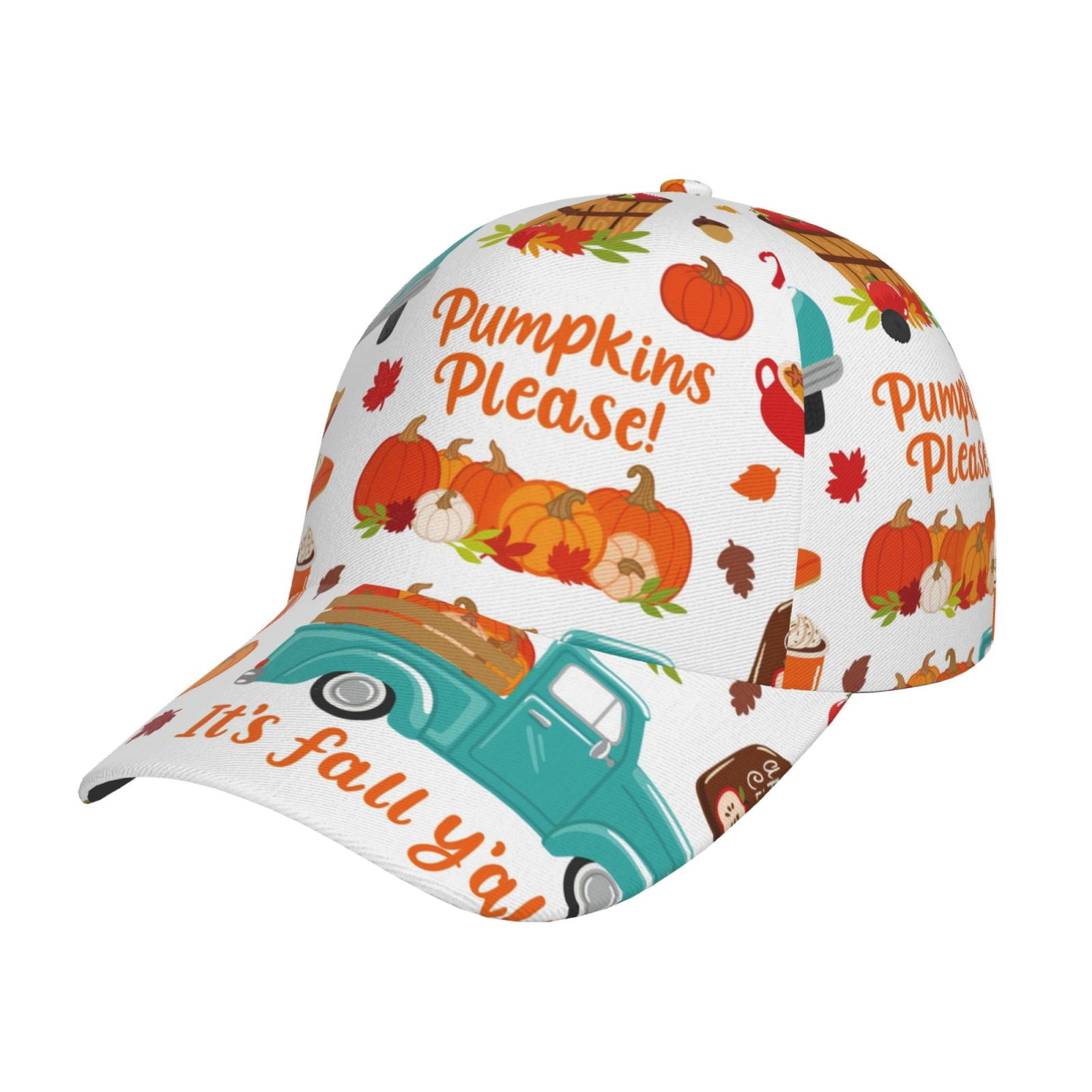 Baseball Cap - Fall Pumpkins Hats for Men Women Low Profile Classic ...