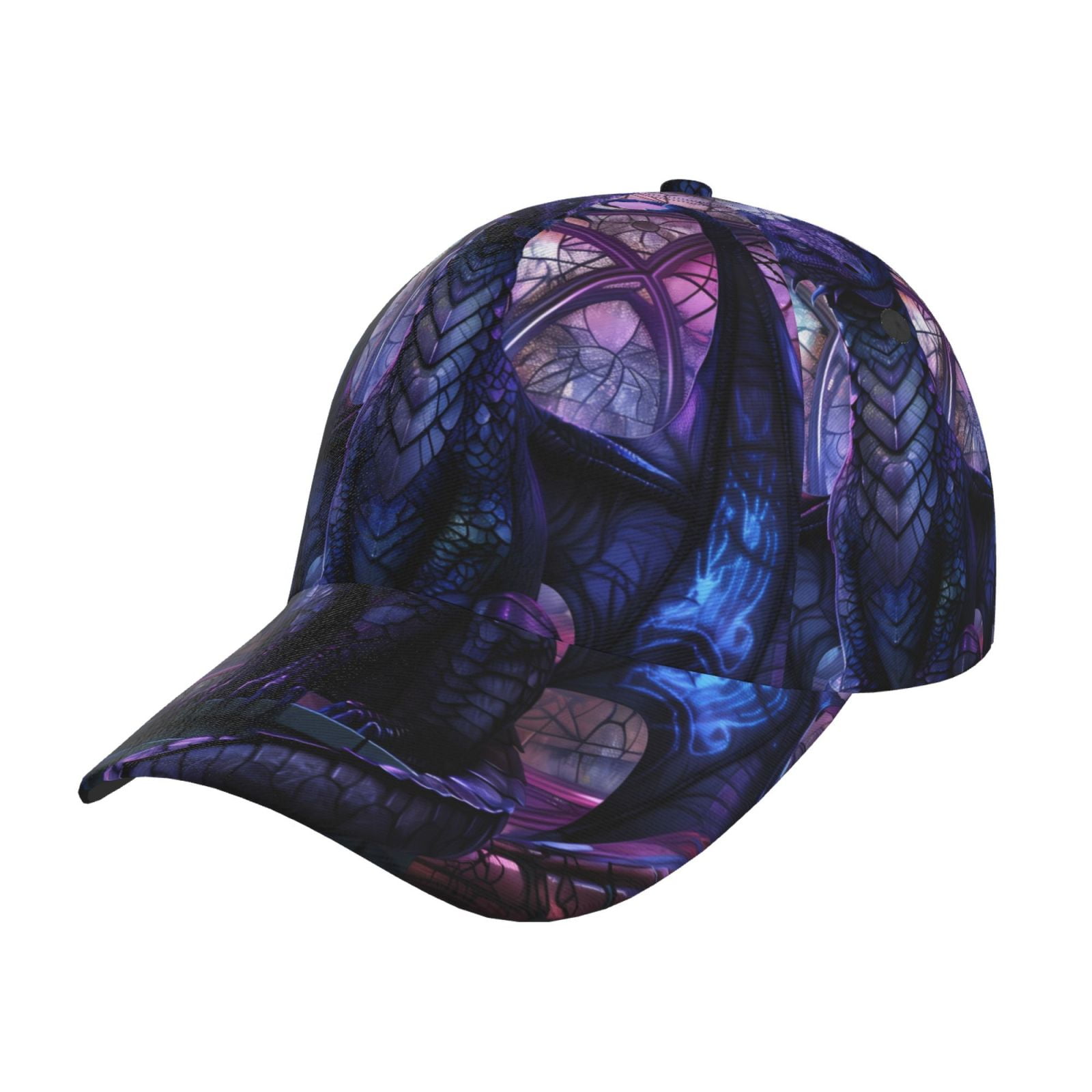 Baseball Cap - Fantasy Dragon In Cathedral Adjustable Size Hats For Men ...
