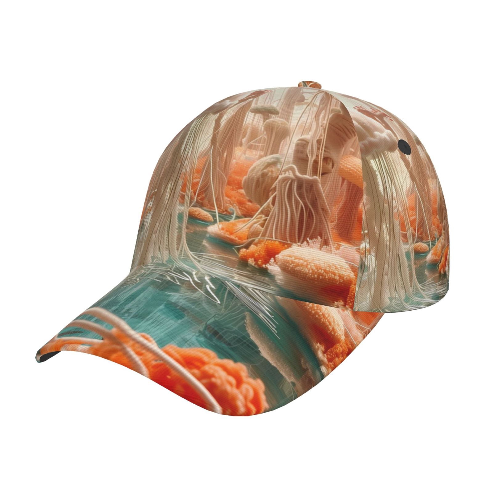 Baseball Cap - Fantasy Underwater Jellyfish Adjustable Size Hats for ...