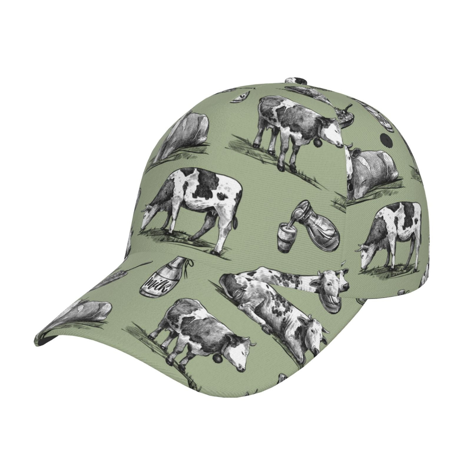 Baseball Cap - Farm Cows Adjustable Size Hats for Men and Women, Dad ...