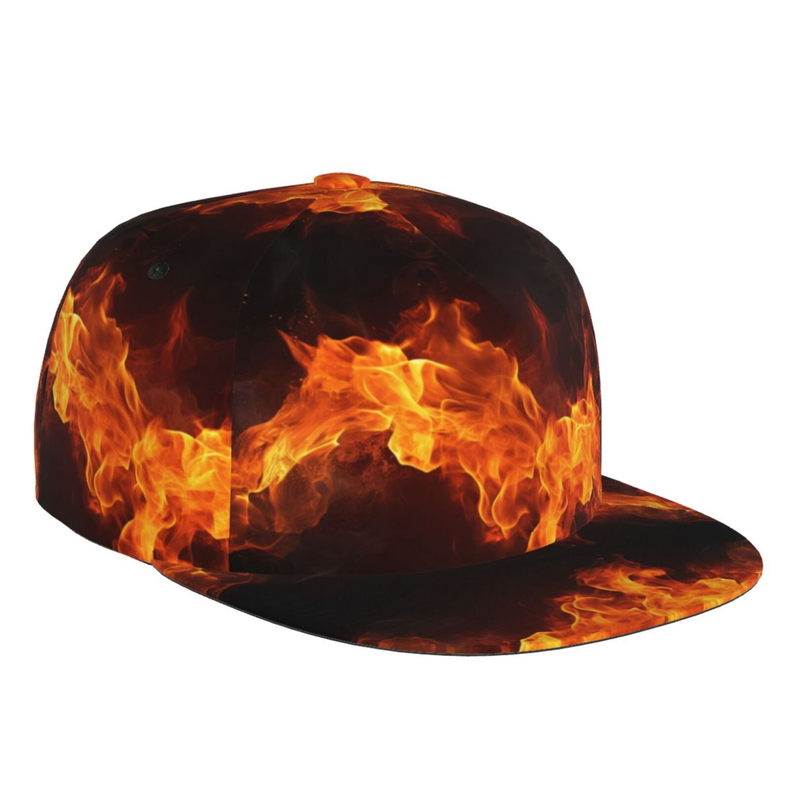 Baseball Cap - Fiery Orange Flames Energy Hats for Men/Women Low ...