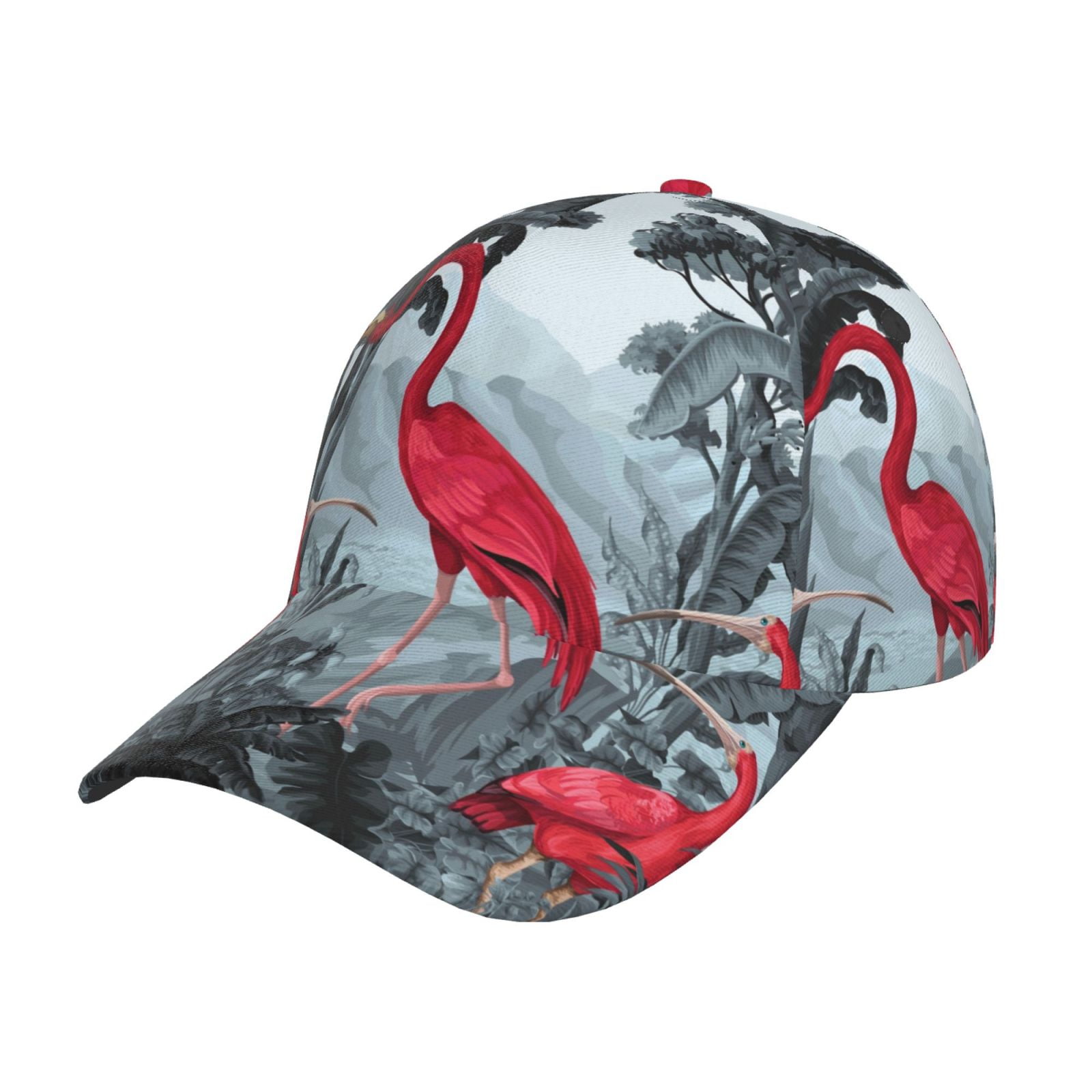 Baseball Cap, Flamingo On The Jungle Trucker Hats Women Dad Hat for ...