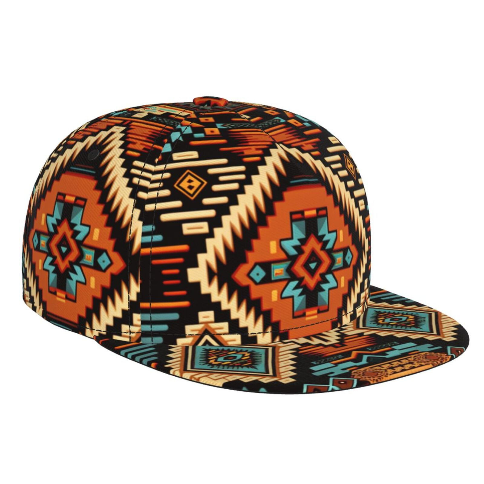 Baseball Cap Flat Bill Hat Adjustable Brim Trucker Hats Snapback ...
