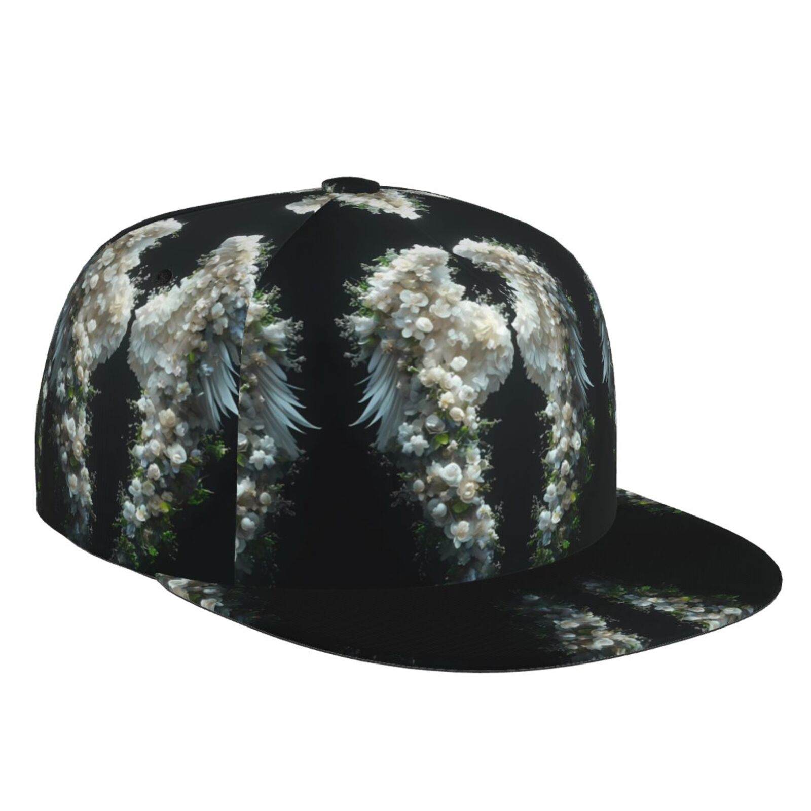 Baseball Cap - Floral Angelic White Wings Hats for Men/Women Low ...