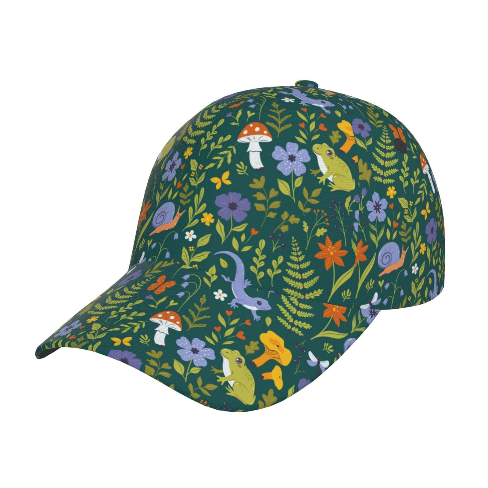 Baseball Cap, Forest Flora And Fauna Sun Hats for Men Women, Adjustable ...