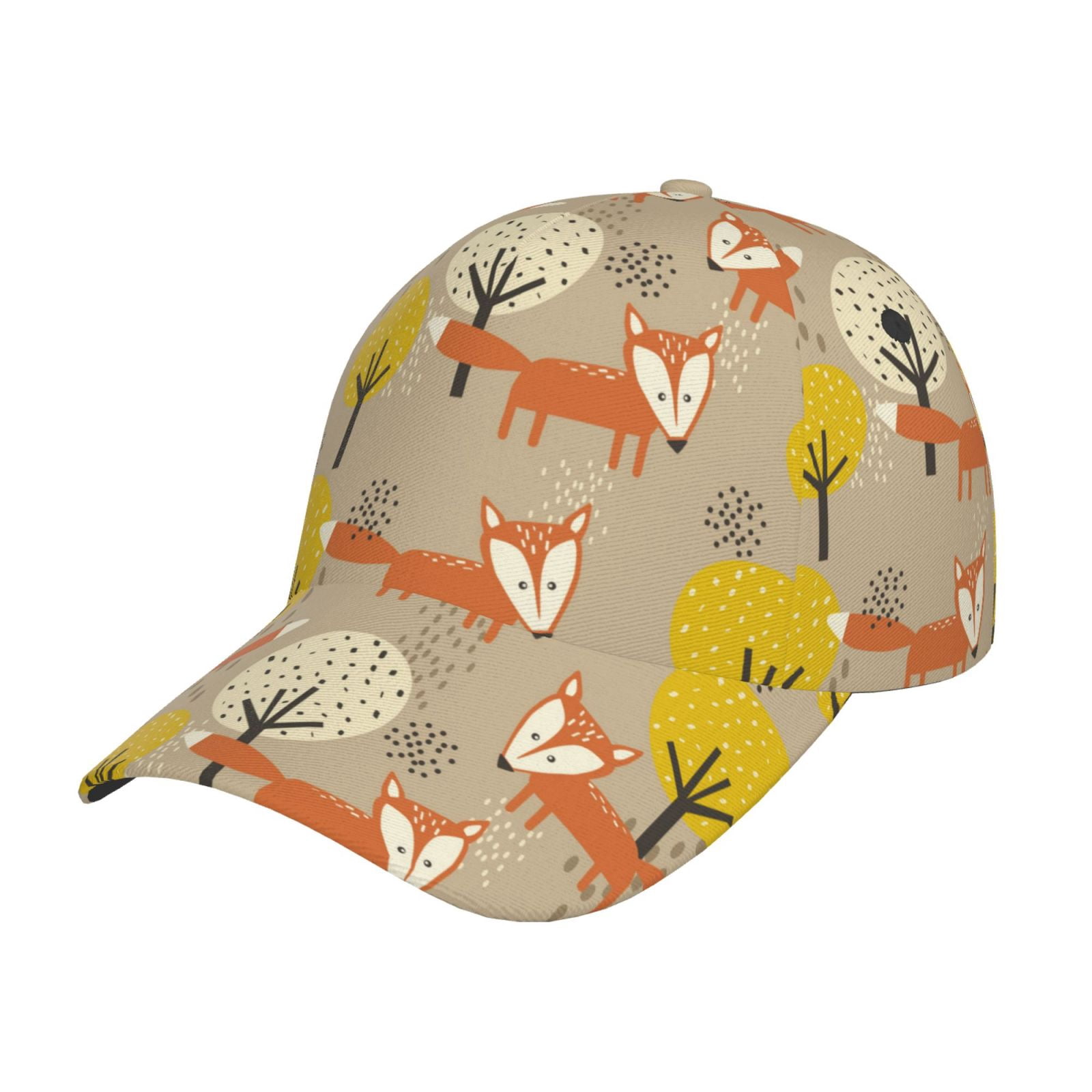 Baseball Cap - Forest Fox Adjustable Size Hats For Men And Women, Dad ...
