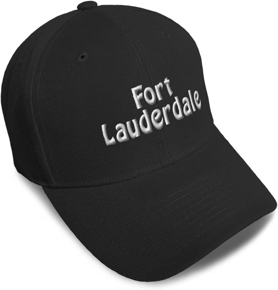Baseball Cap Fort Lauderdale Love Acrylic Dad Hats for Men & Women ...
