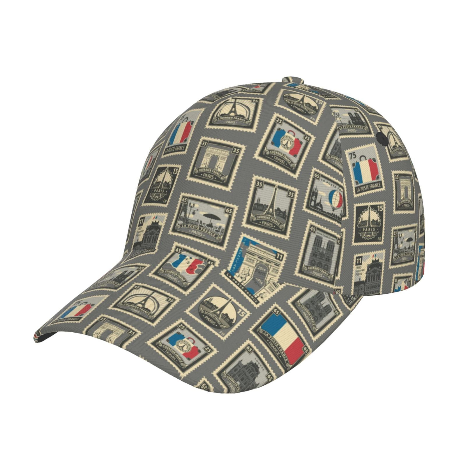 Baseball Cap, France Stamp Pattern Hats For Men Women Low Profile ...