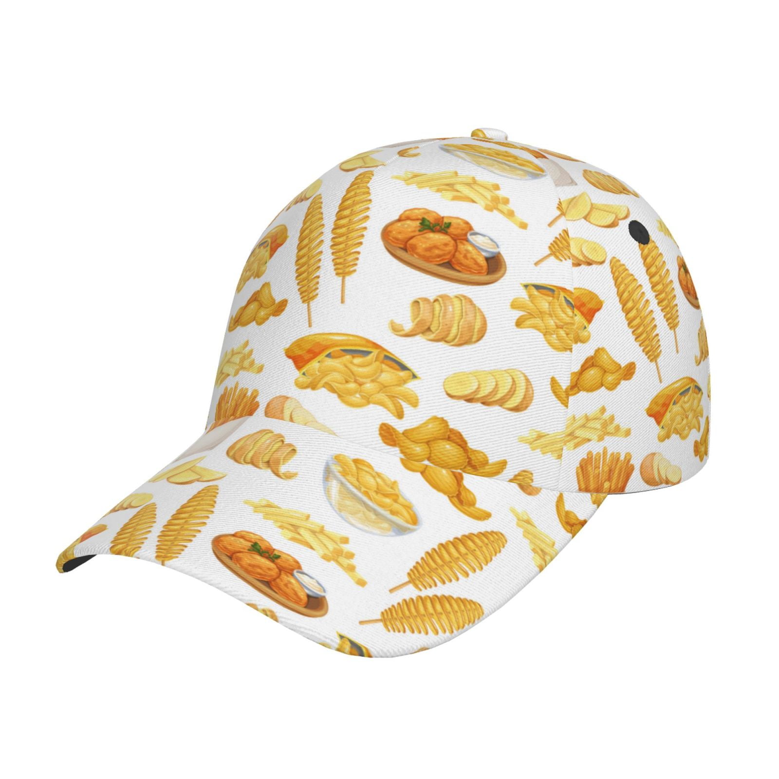 Baseball Cap - Fries Potato Chips Adjustable Size Hats For Men And ...