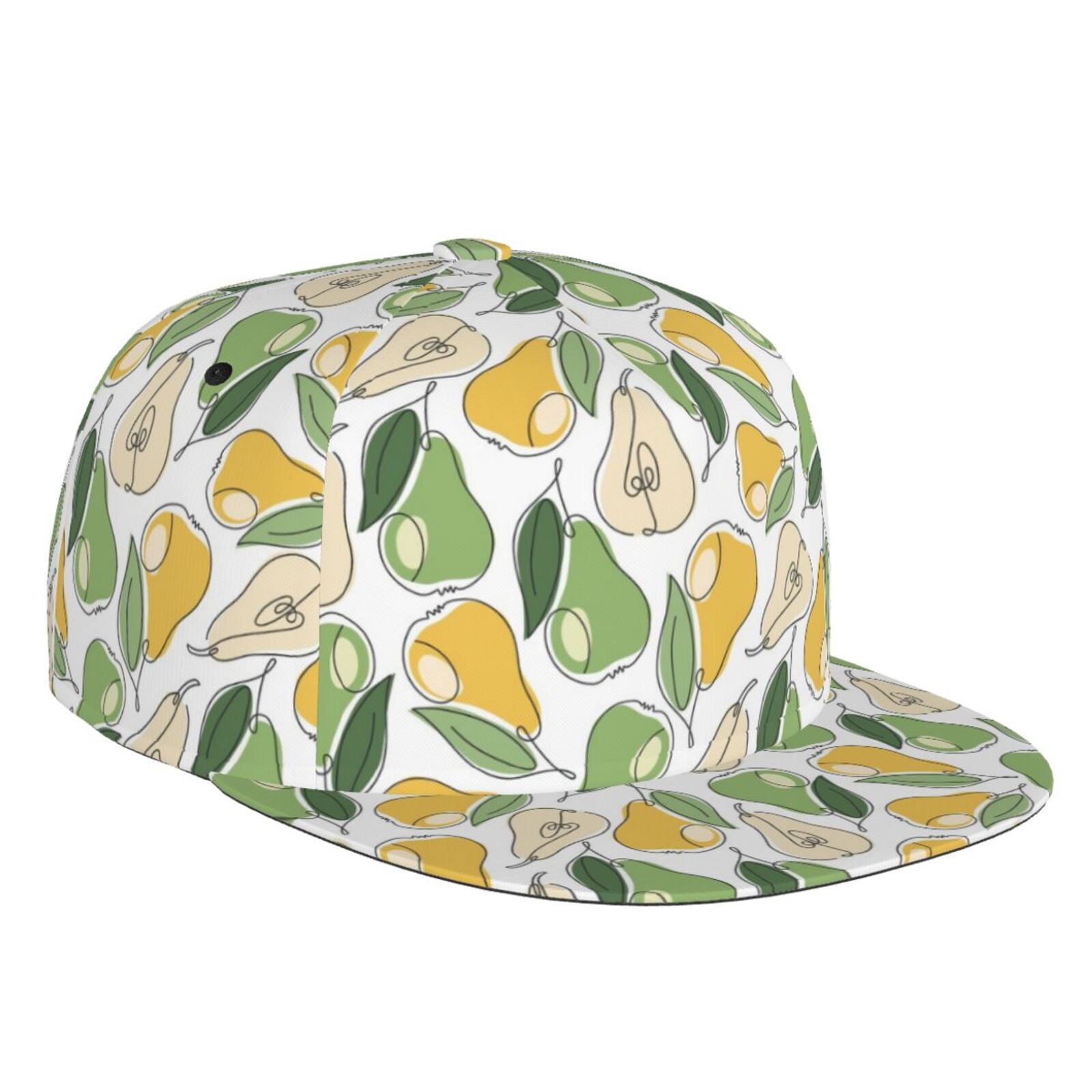 Baseball Cap Fruit Pears Flat Brim Hats for Men and Women, Adjustable ...