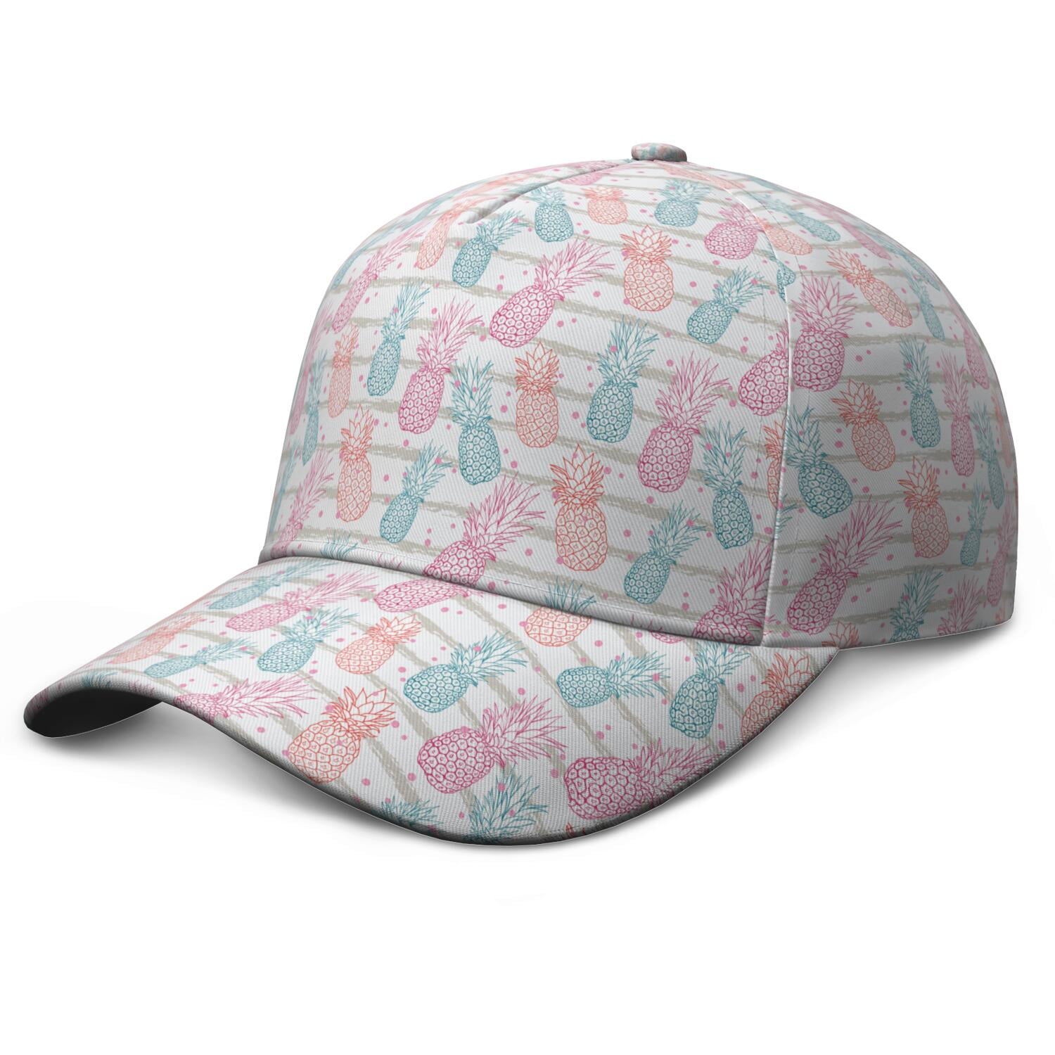 Baseball Cap Fruit Pineapple Pattern Print Adjustable – Dad Hat for ...
