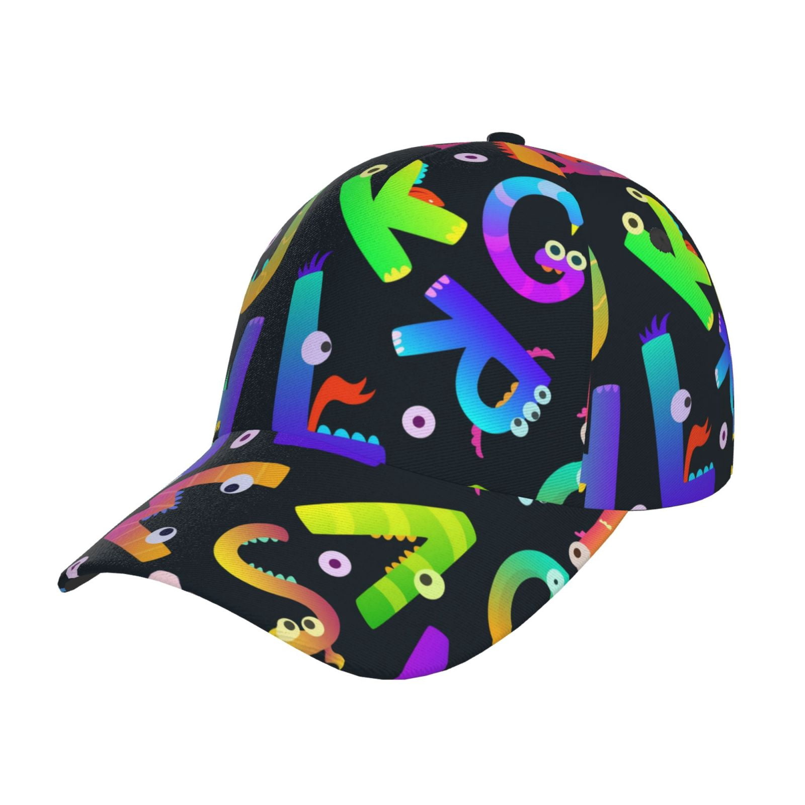 Baseball Cap - Funny Alphabet Monster Hats for Men Women Low Profile ...