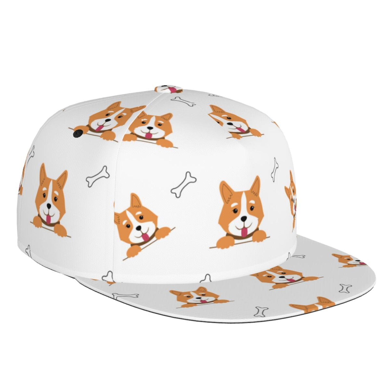 Baseball Cap - Funny Cute Corgi Dog Bones_A Hats for Men/Women Low ...