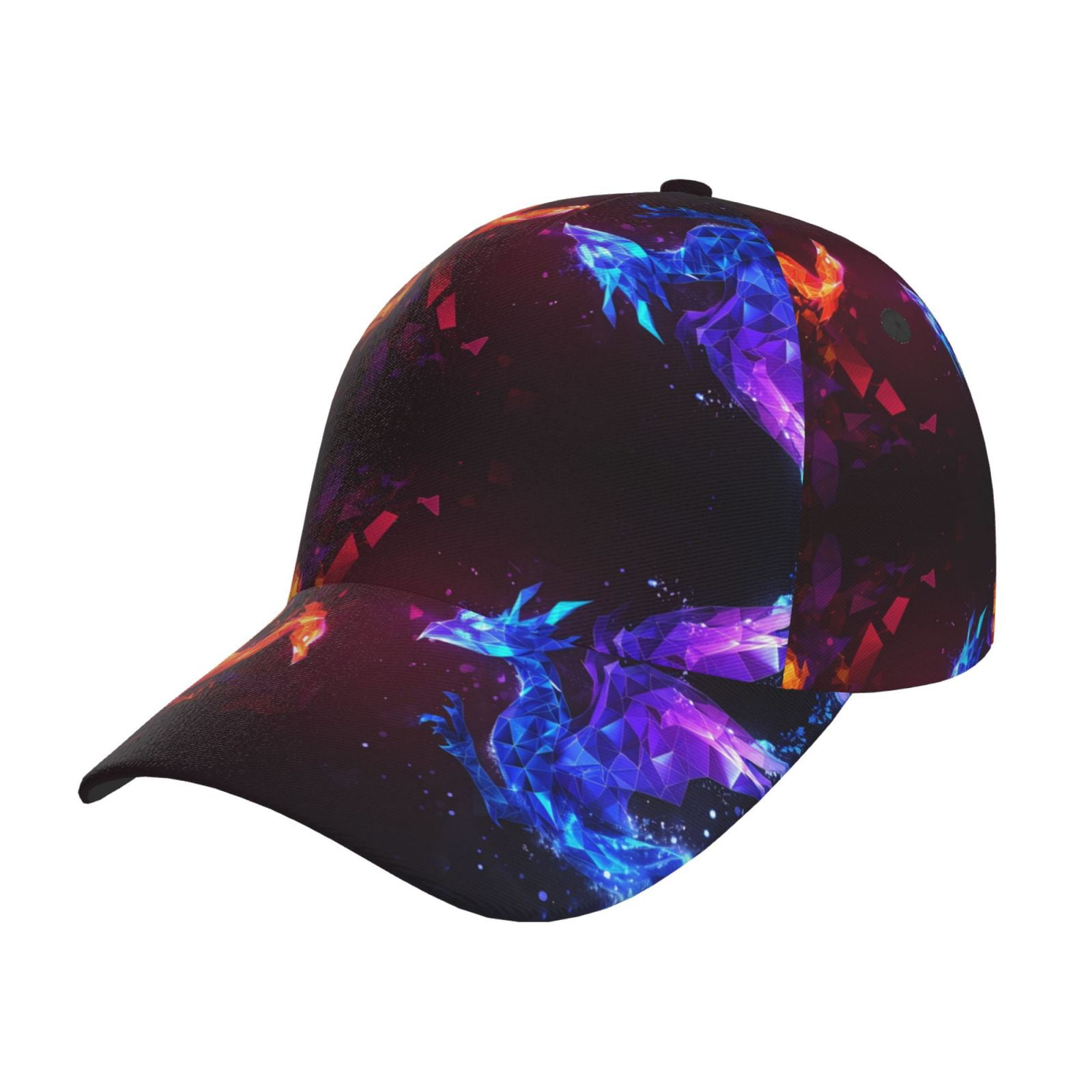 Baseball Cap - Futuristic Red and Blue Bird Hats for Men Women Low ...