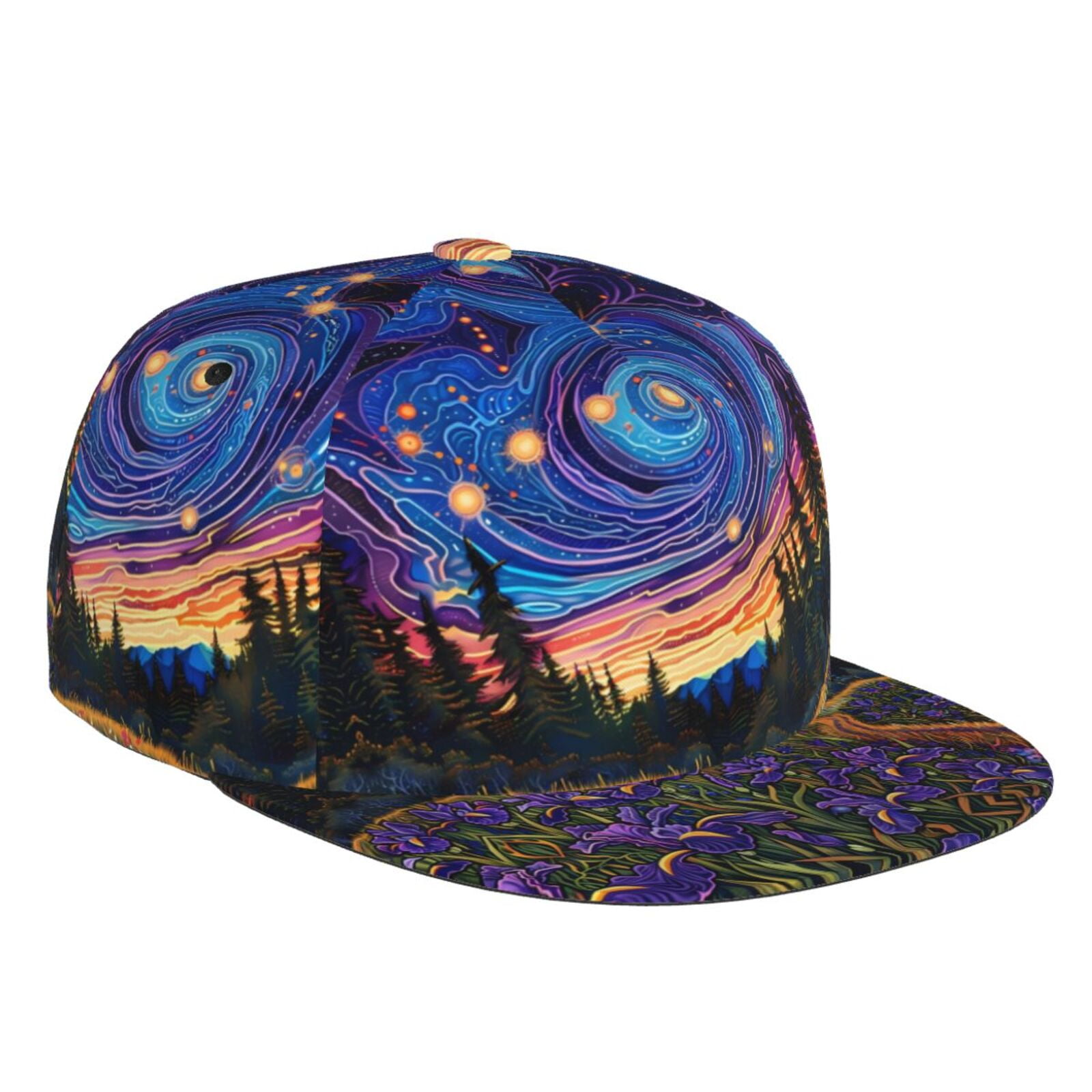 Baseball Cap - Galactic Night Over Meadow Hats for Men/Women Low ...