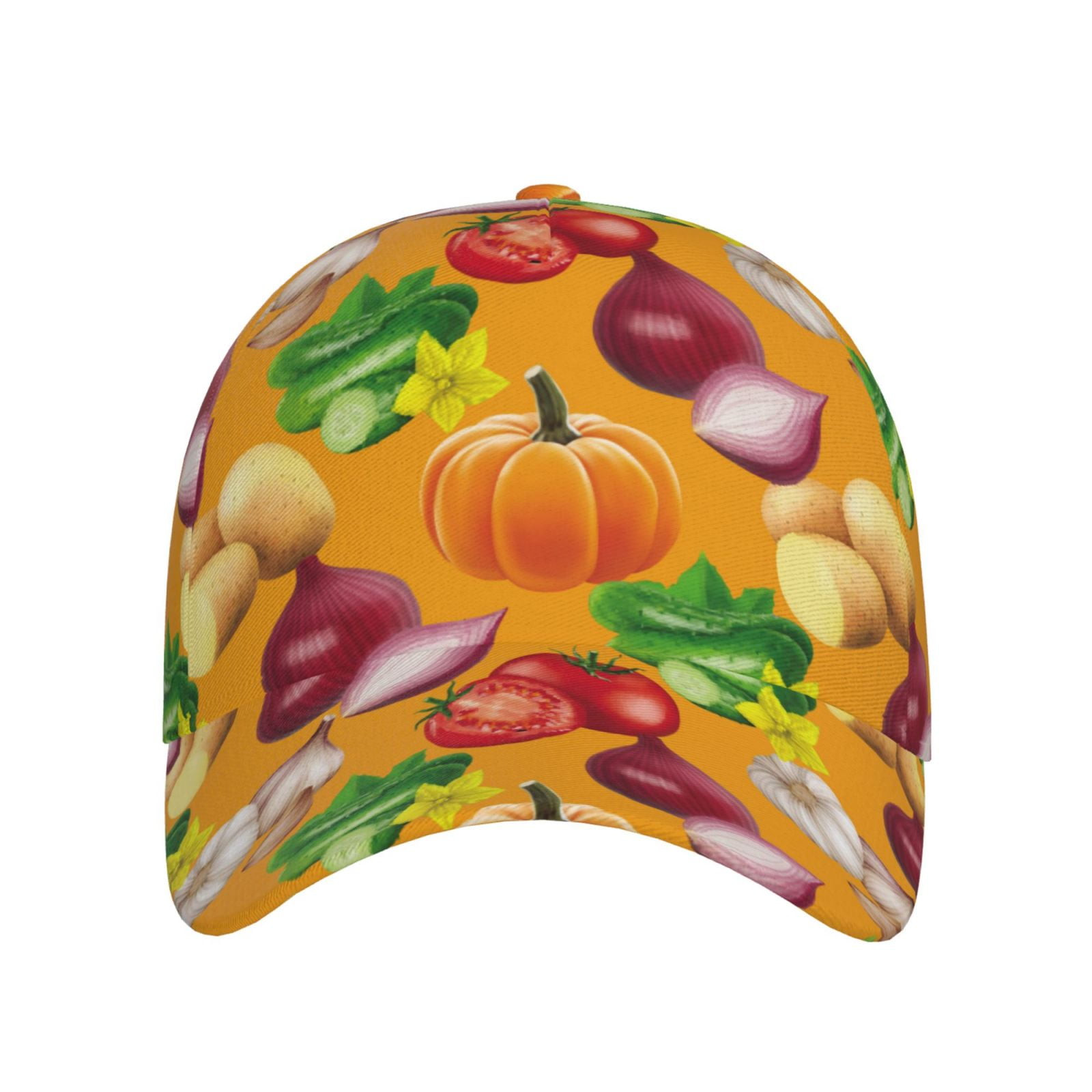 Baseball Cap, Garlic Onion Pumpkin Potato Trucker Hats Women Dad Hat ...