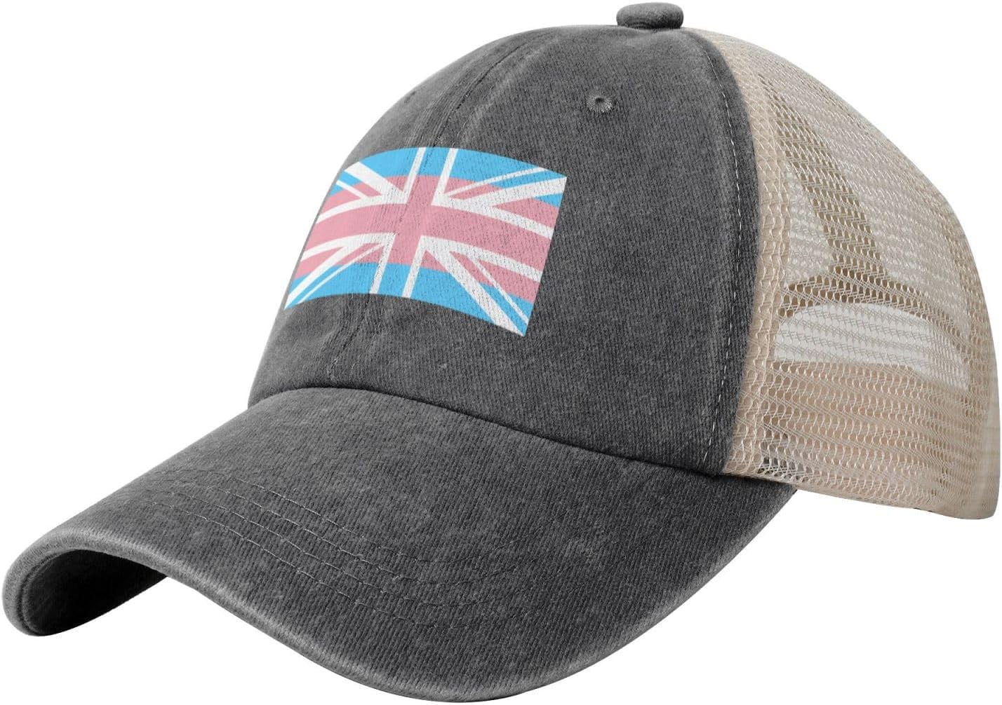 Baseball Cap Gay Pride LGBT Transgender UK Union Flag Stripe Trucker ...
