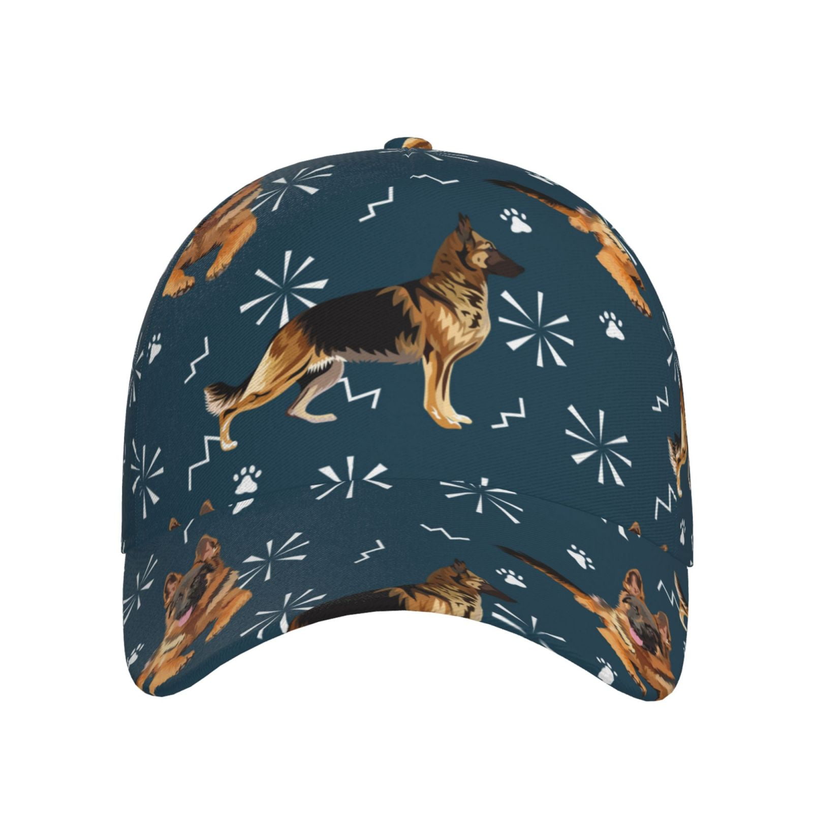 Baseball Cap, German Shepherd Dog Footprint Trucker Hats Women Dad Hat ...