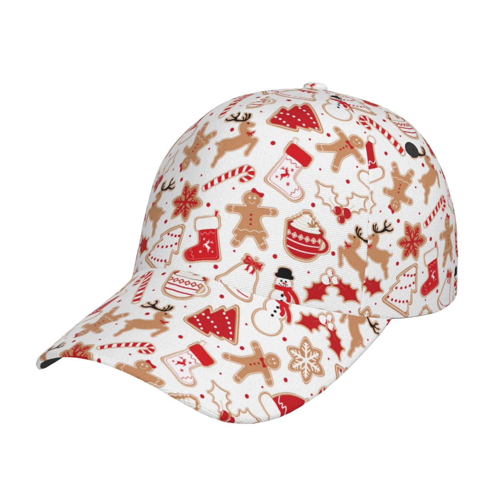 Baseball Cap, Gingerbread Holiday Sweets Sun Hats for Men Women ...