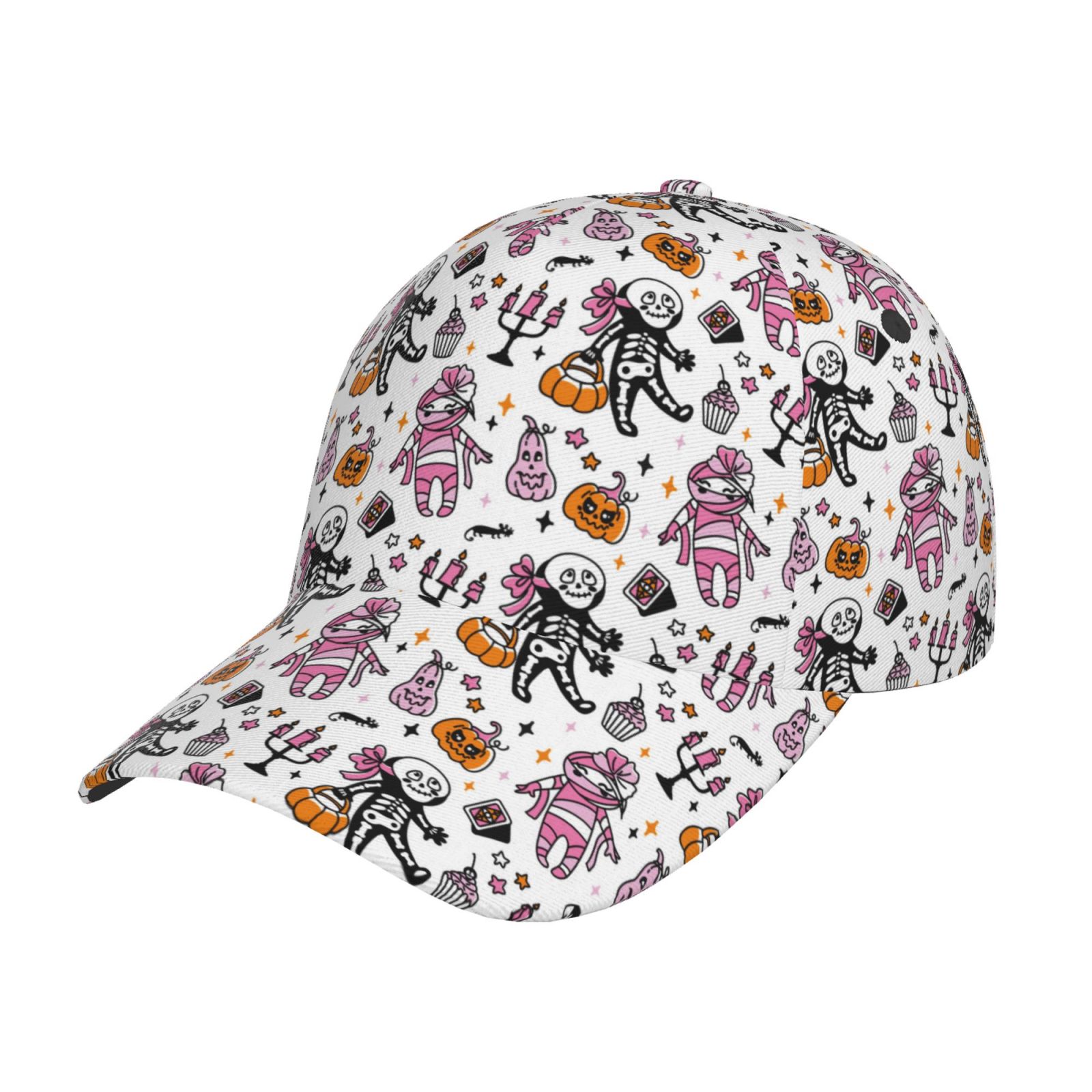 Baseball Cap - Girly halloween 3 Adjustable Size Hats for Men and Women ...