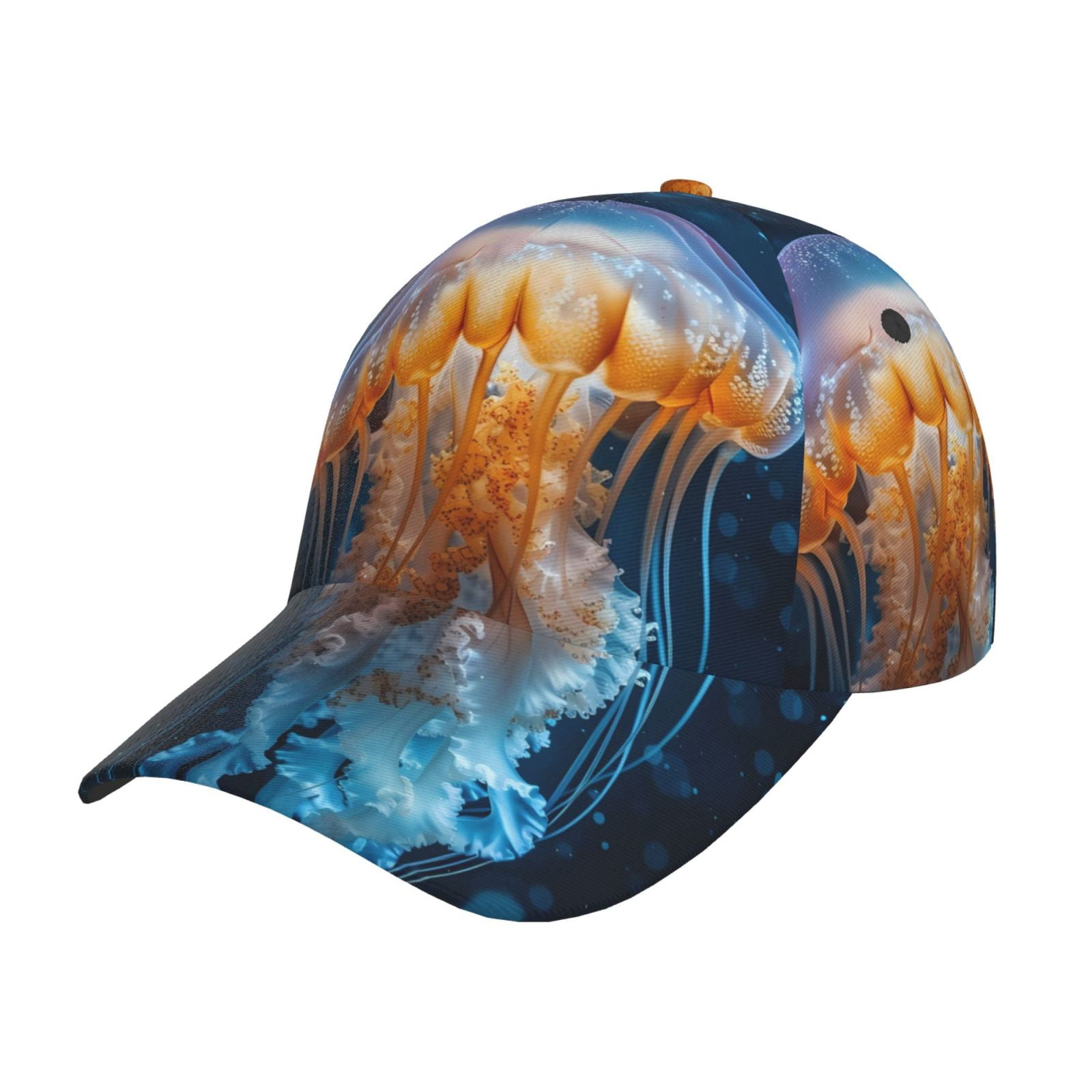 Baseball Cap, Glow Deep Sea Jellyfish Trucker Hats Women Dad Hat for ...