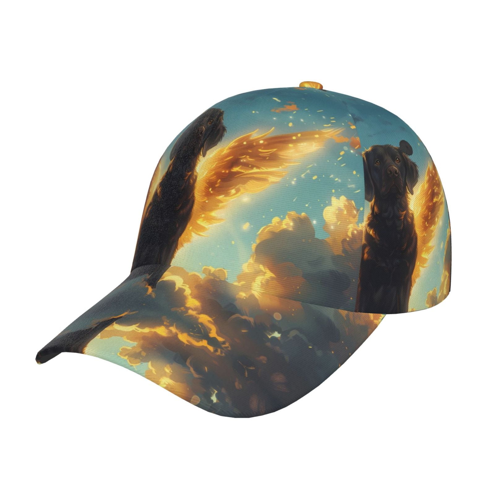 Baseball Cap - Golden Cloud Winged Dog Hats for Men Women Low Profile ...