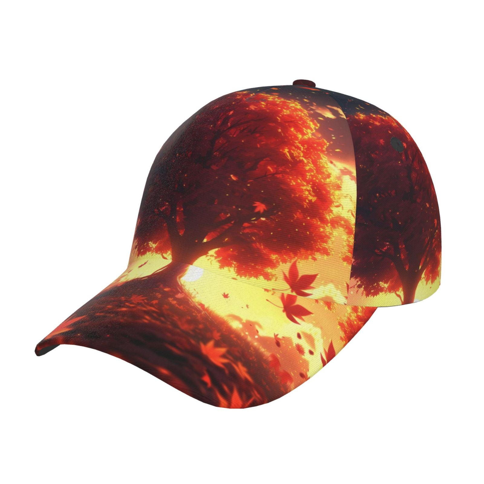 Baseball Cap - Golden Maple Sunset Tree Hats for Men Women Low Profile ...