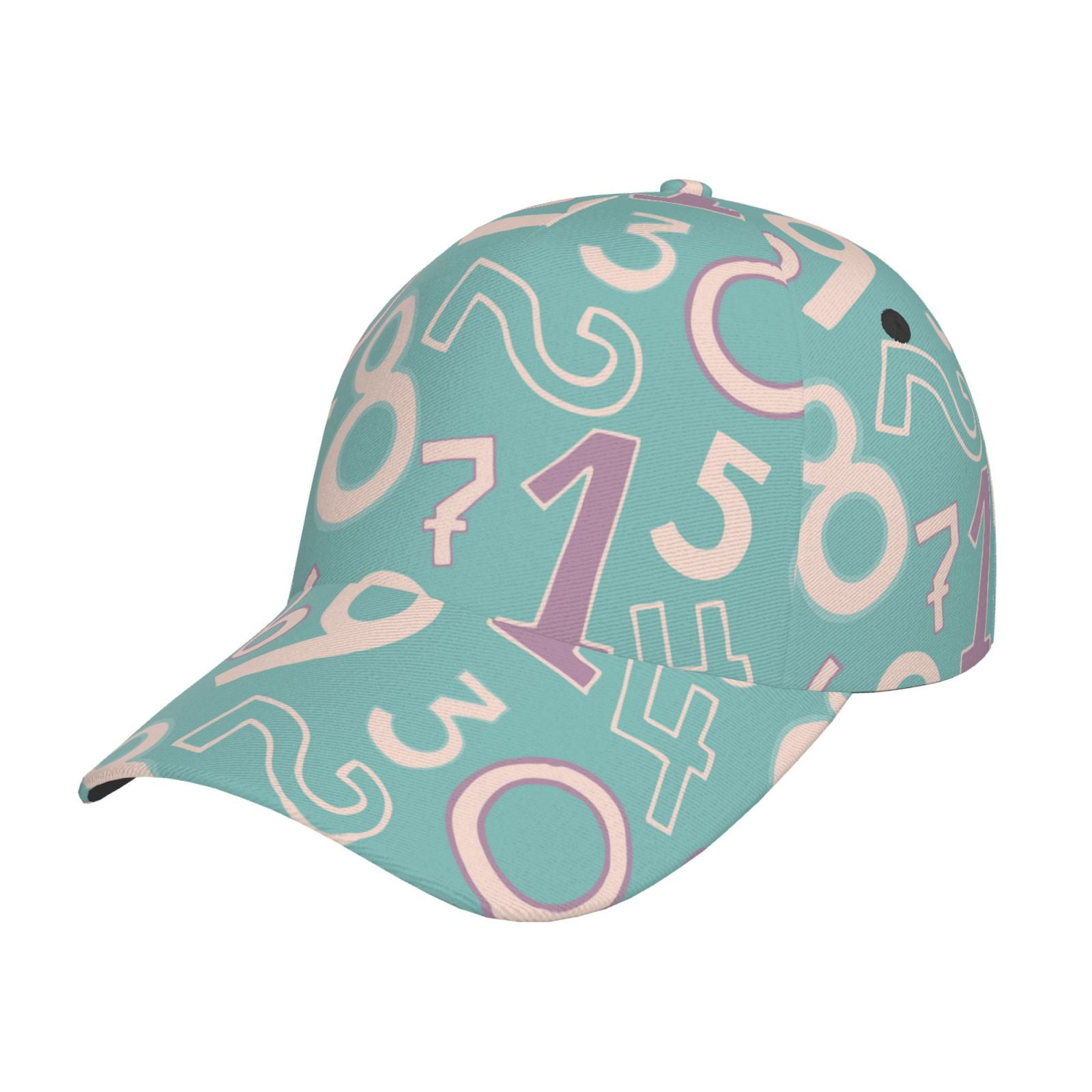 Baseball Cap, Green Math Numbers Hats For Men Women Low Profile Classic ...