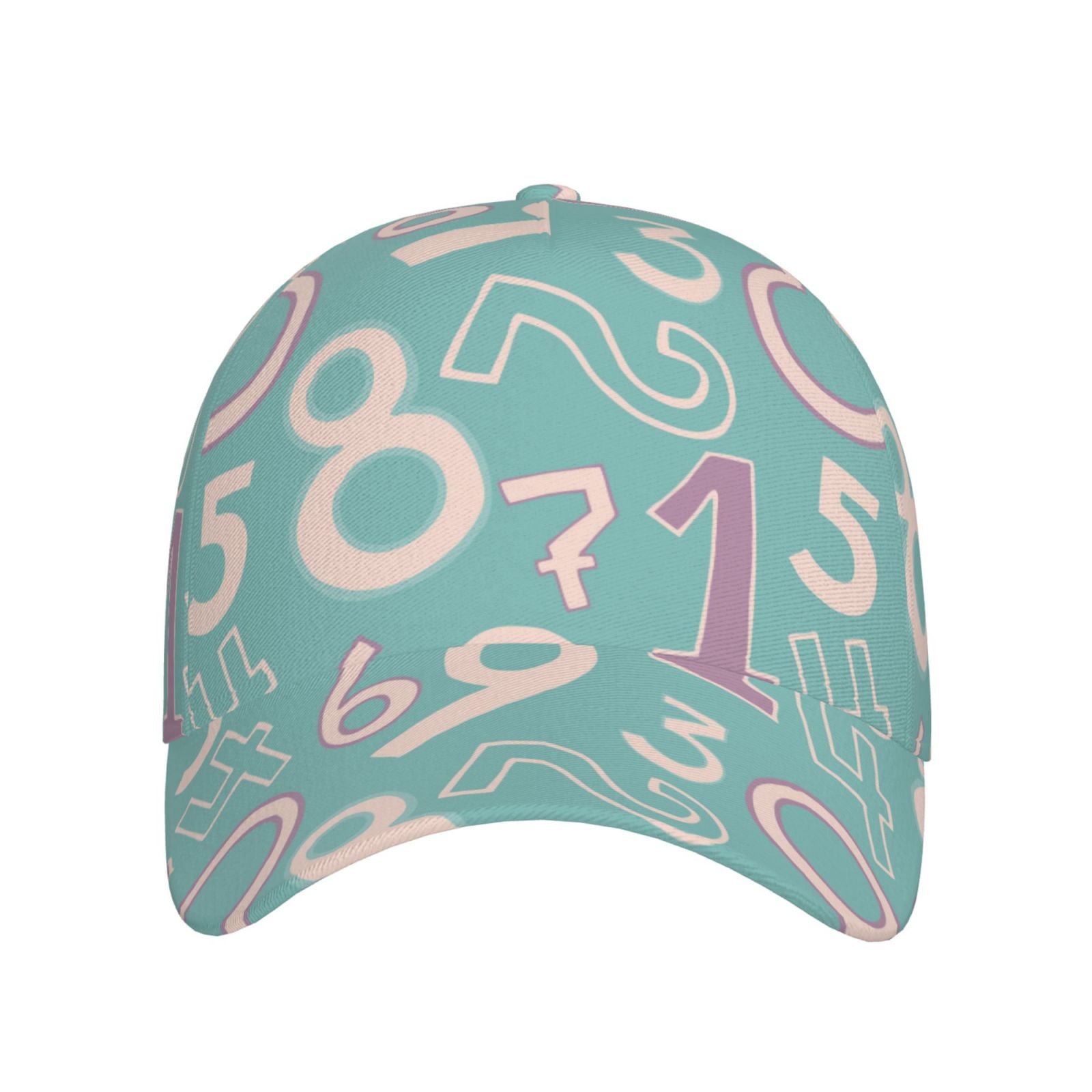 Baseball Cap, Green Math Numbers Trucker Hats Women Dad Hat For ...