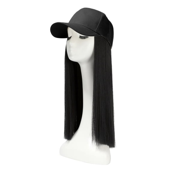 Baseball Cap Hair Straight Hair Hairstyle Adjustable Wig Hat Attached ...