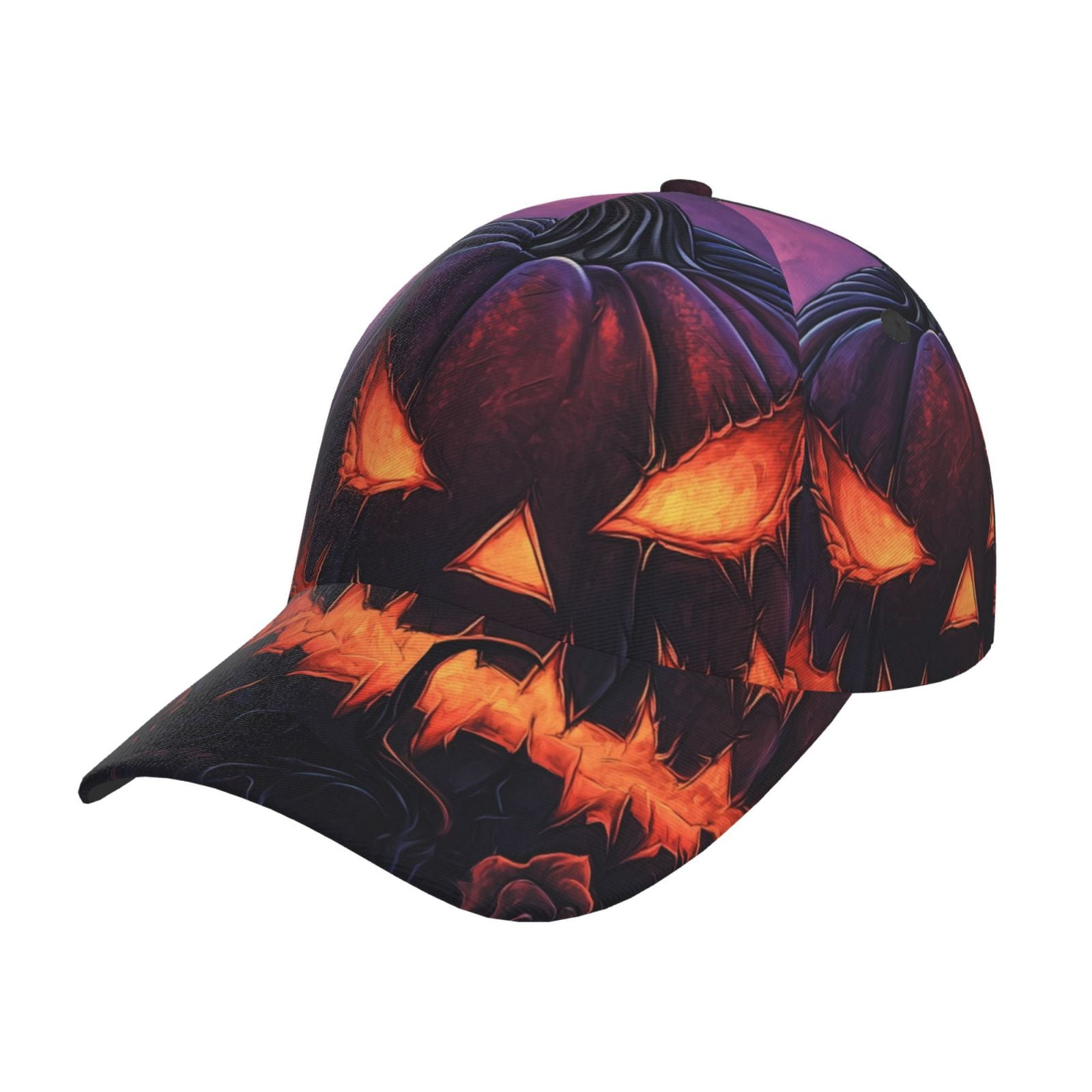 Baseball Cap - Halloween Angry Pumpkin Hats for Men Women Low Profile ...