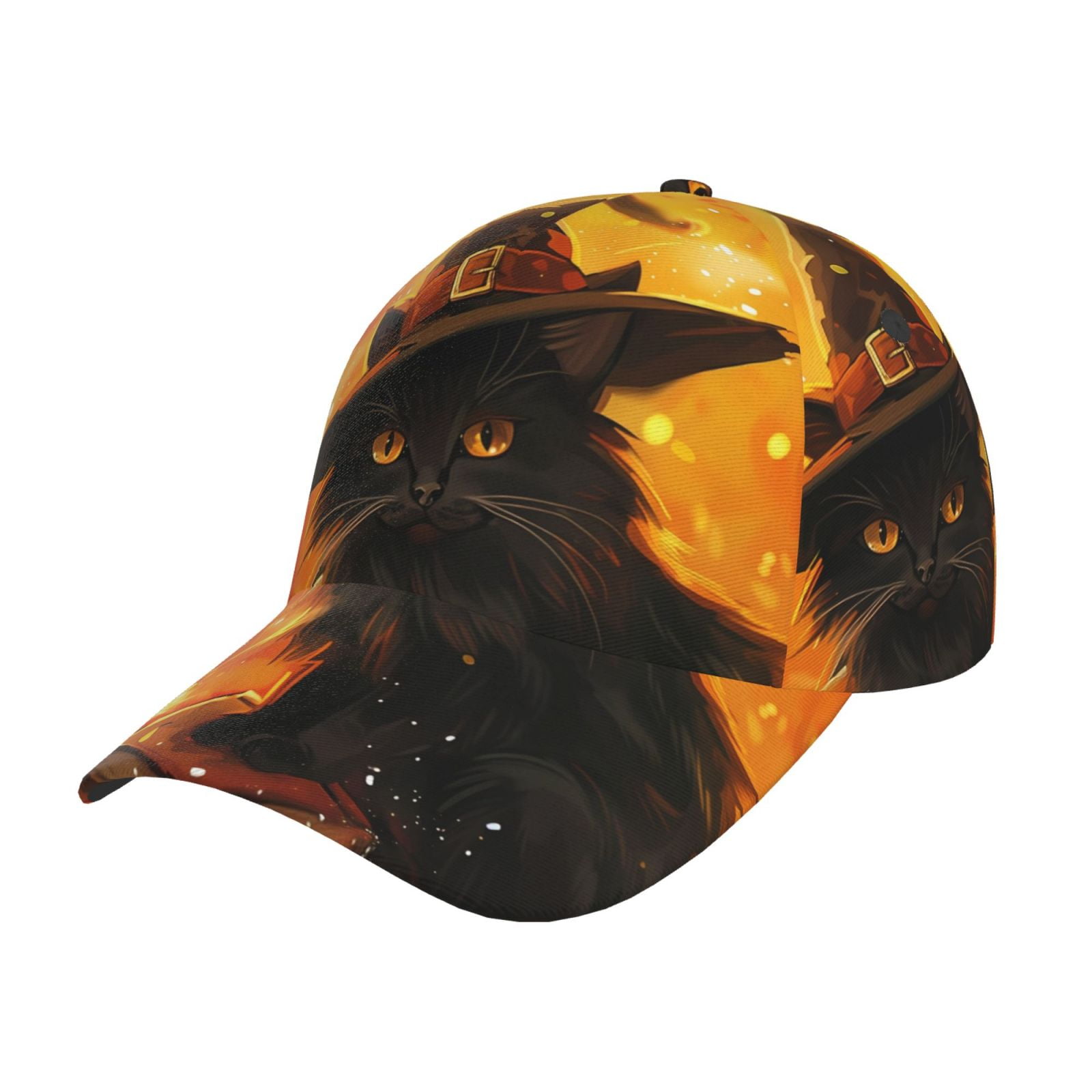 Baseball Cap - Halloween Bat Witch Hat Black Cat Hats for Men Women Low ...