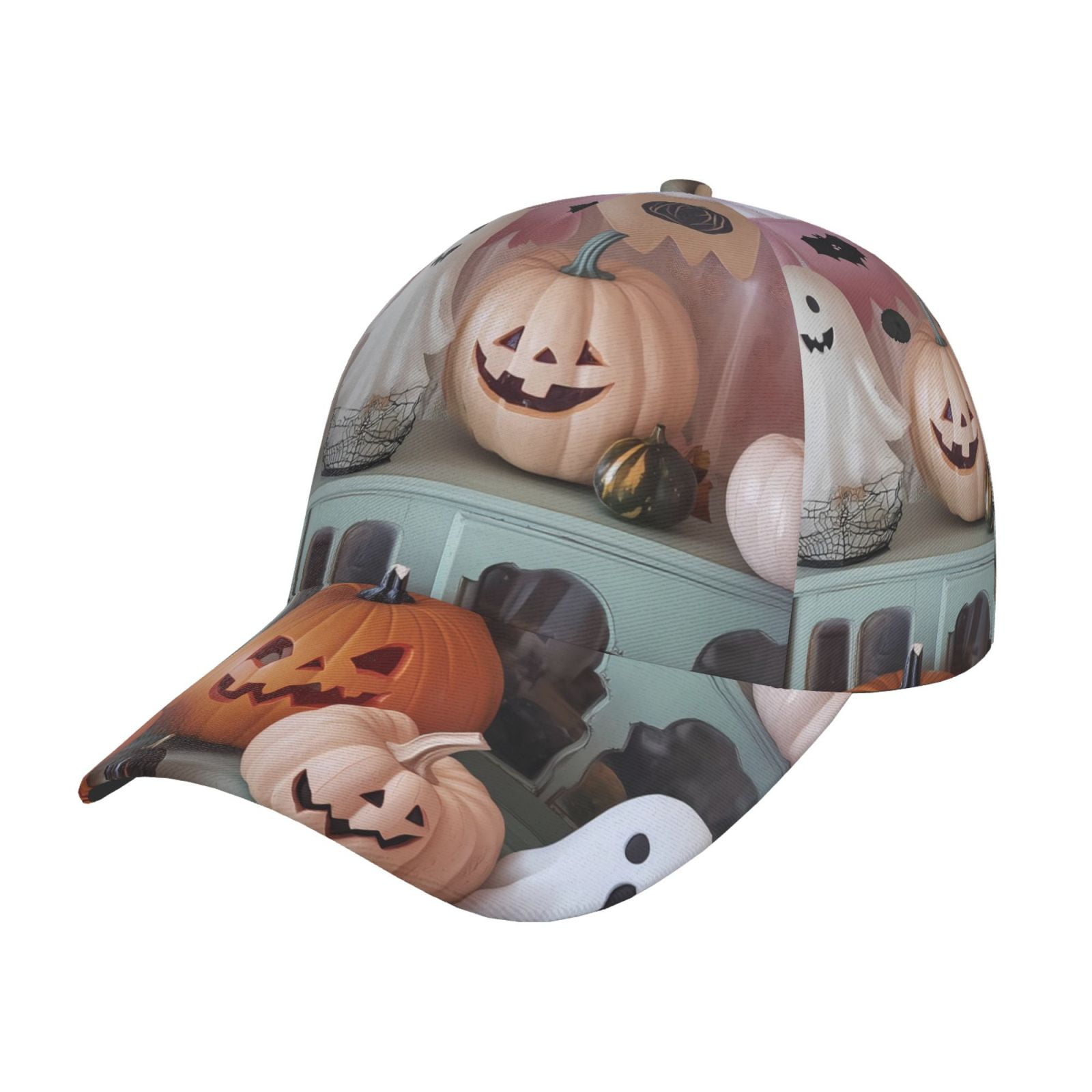 Baseball Cap - Halloween Cute Pumpkin Ghost Hats for Men Women Low ...