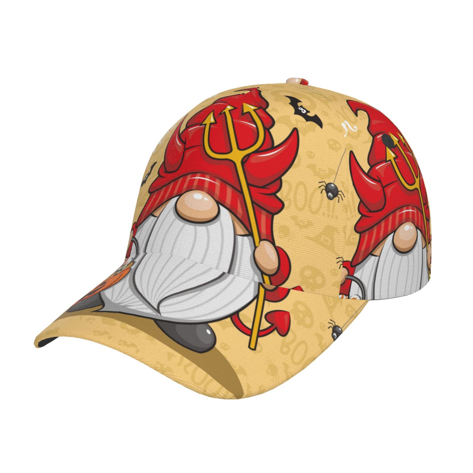 Baseball Cap - Halloween Happy Old Man E Adjustable Size Hats for Men ...