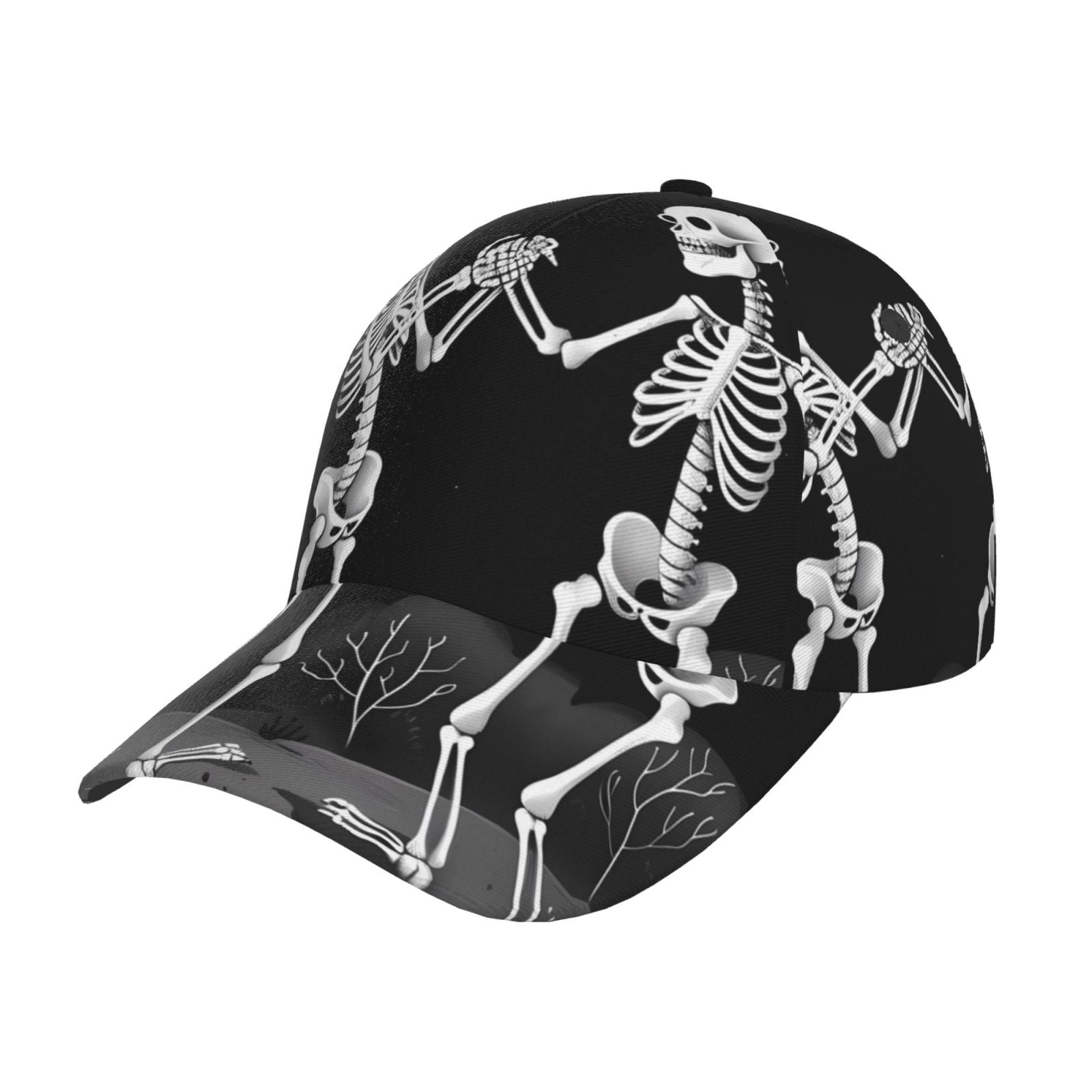Baseball Cap - Halloween Night Dancing Skeleton Hats for Men Women Low ...