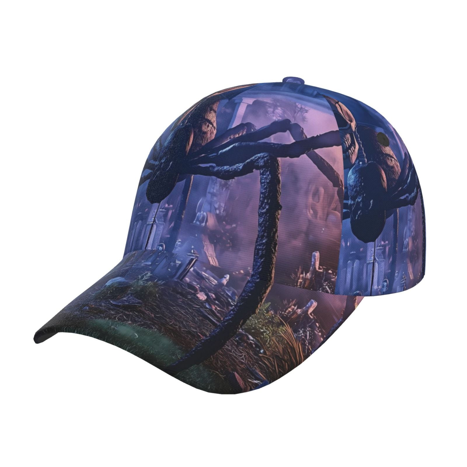 Baseball Cap - Halloween Skeleton Spider Tombstone Hats for Men Women ...