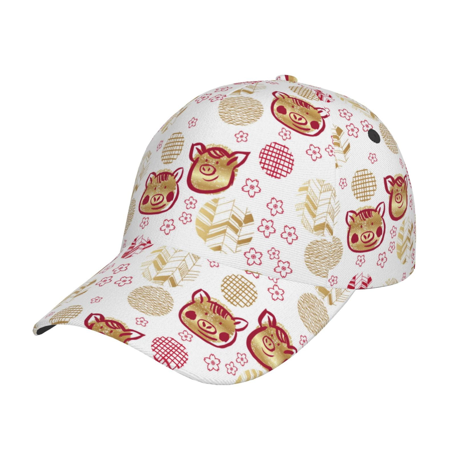 Baseball Cap - Hand Drawn Cartoon Cute Pig Adjustable Size Hats For Men And Women, Dad Hat Golf ...