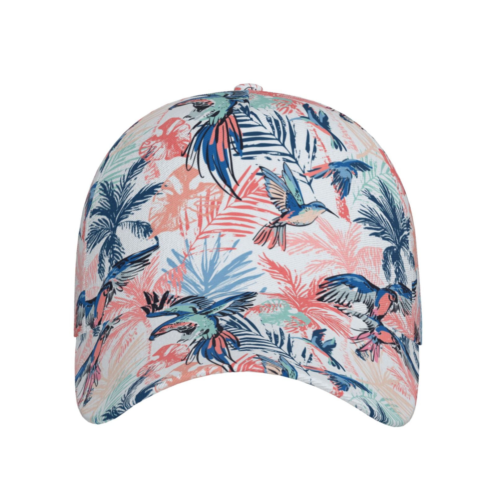 Baseball Cap, Hand Drawn Cute Parrot Bird Trucker Hats Women Dad Hat ...