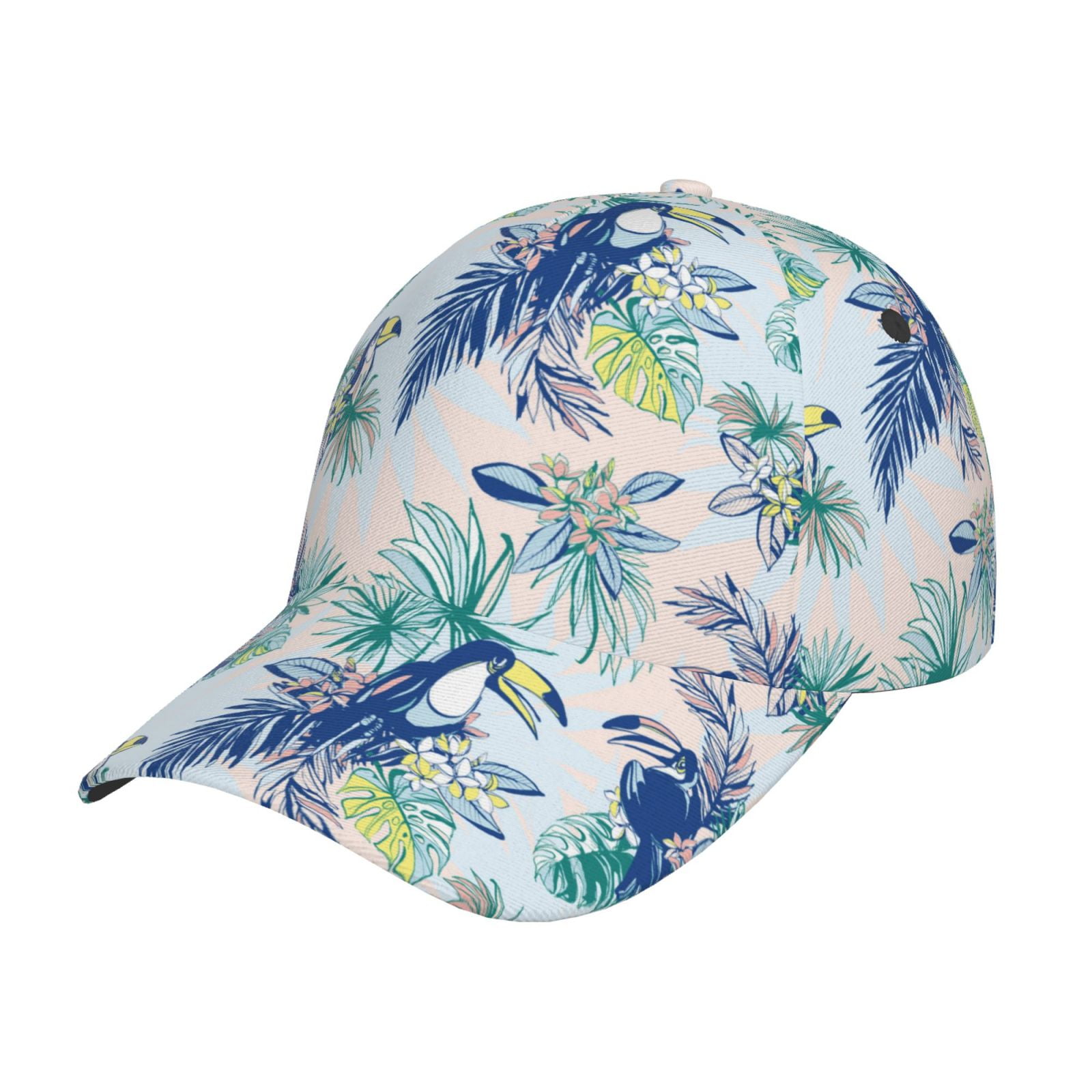 Baseball Cap - Hand Drawn Funny Cute Parrot Plant Adjustable Size Hats For Men And Women, Dad ...
