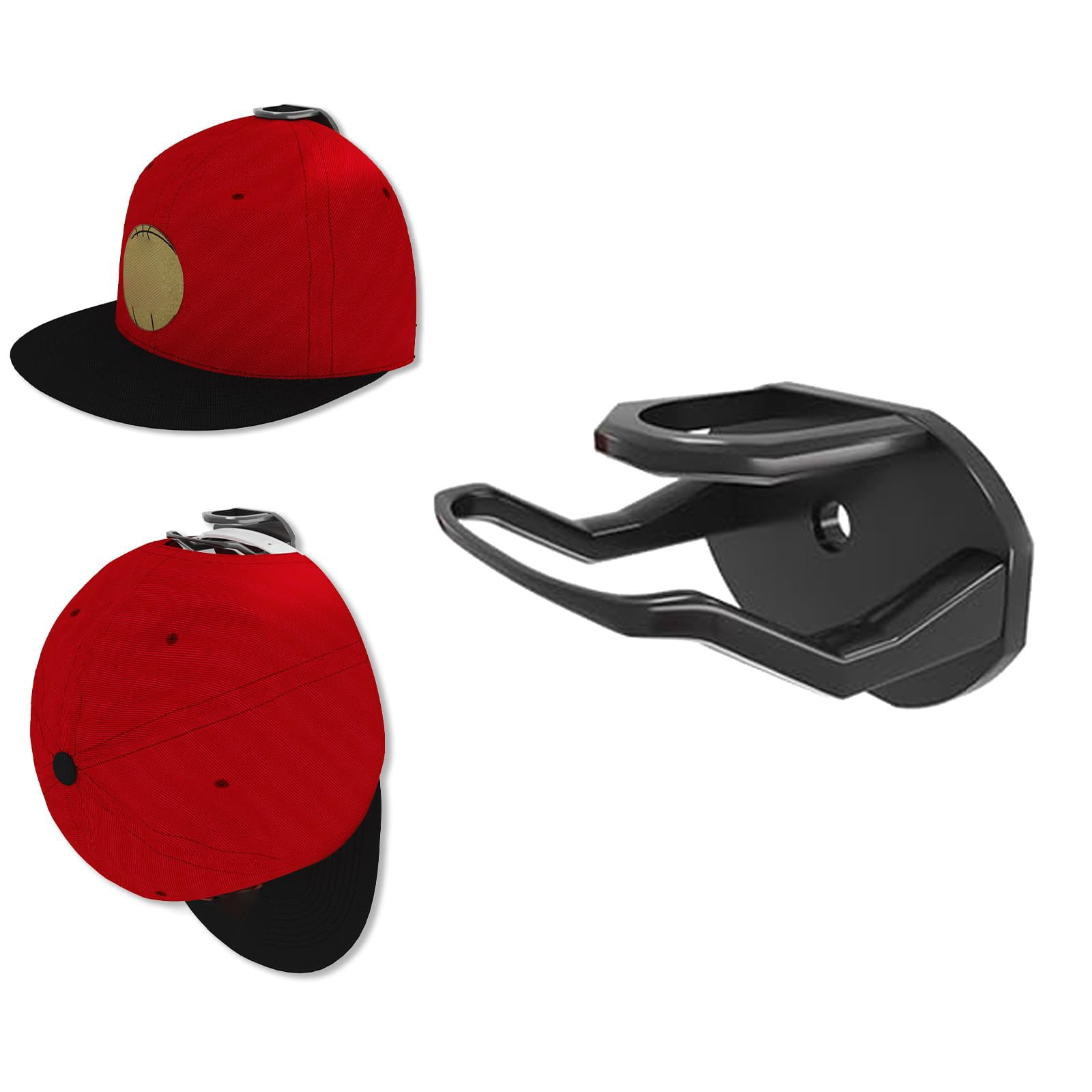 Baseball Cap Hanger – Minimalist Hat Hook, Traceless Wall Mount for ...