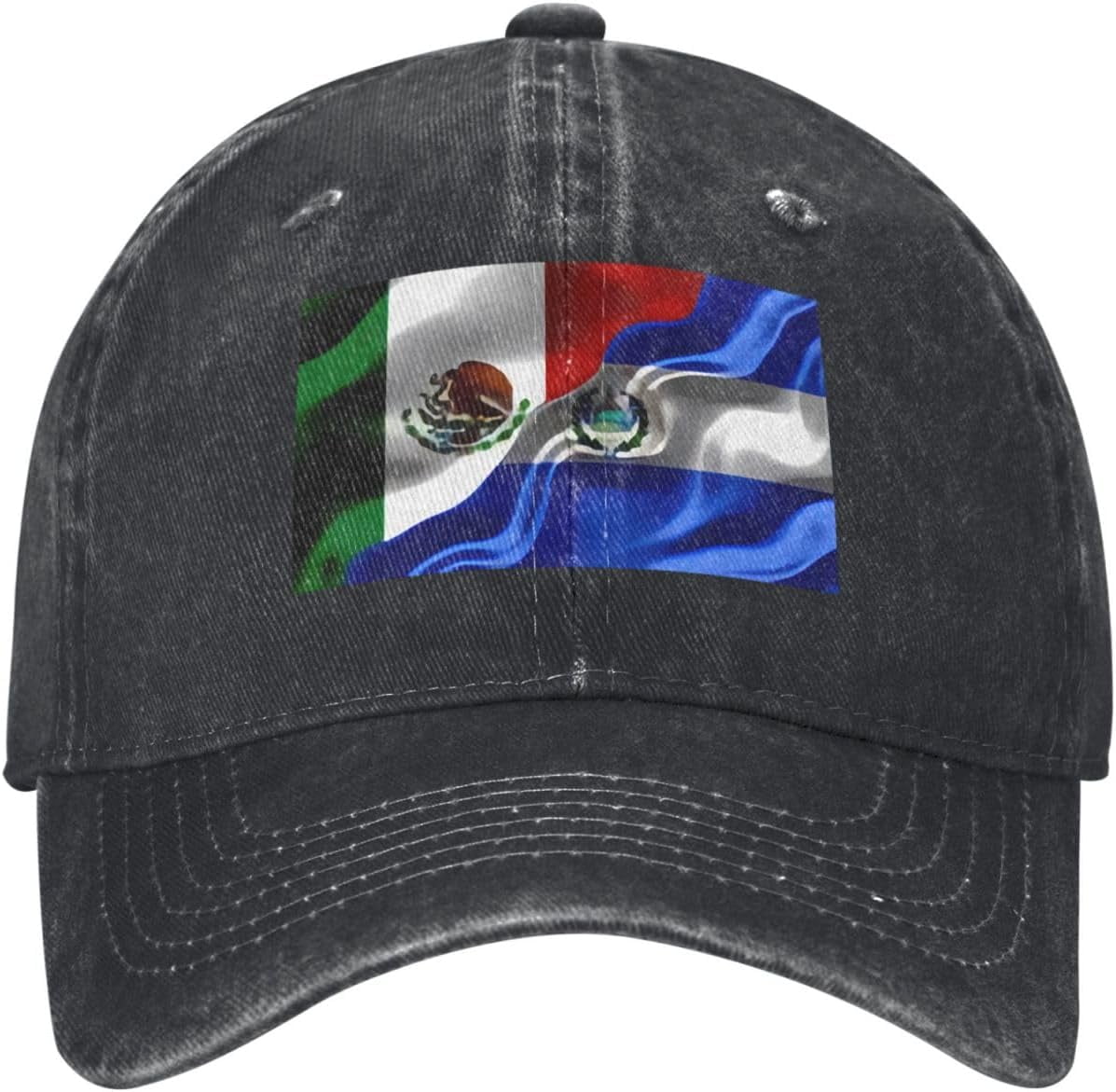 Baseball Cap Hat for Women - Mexican Mexico and El Salvador Flag ...