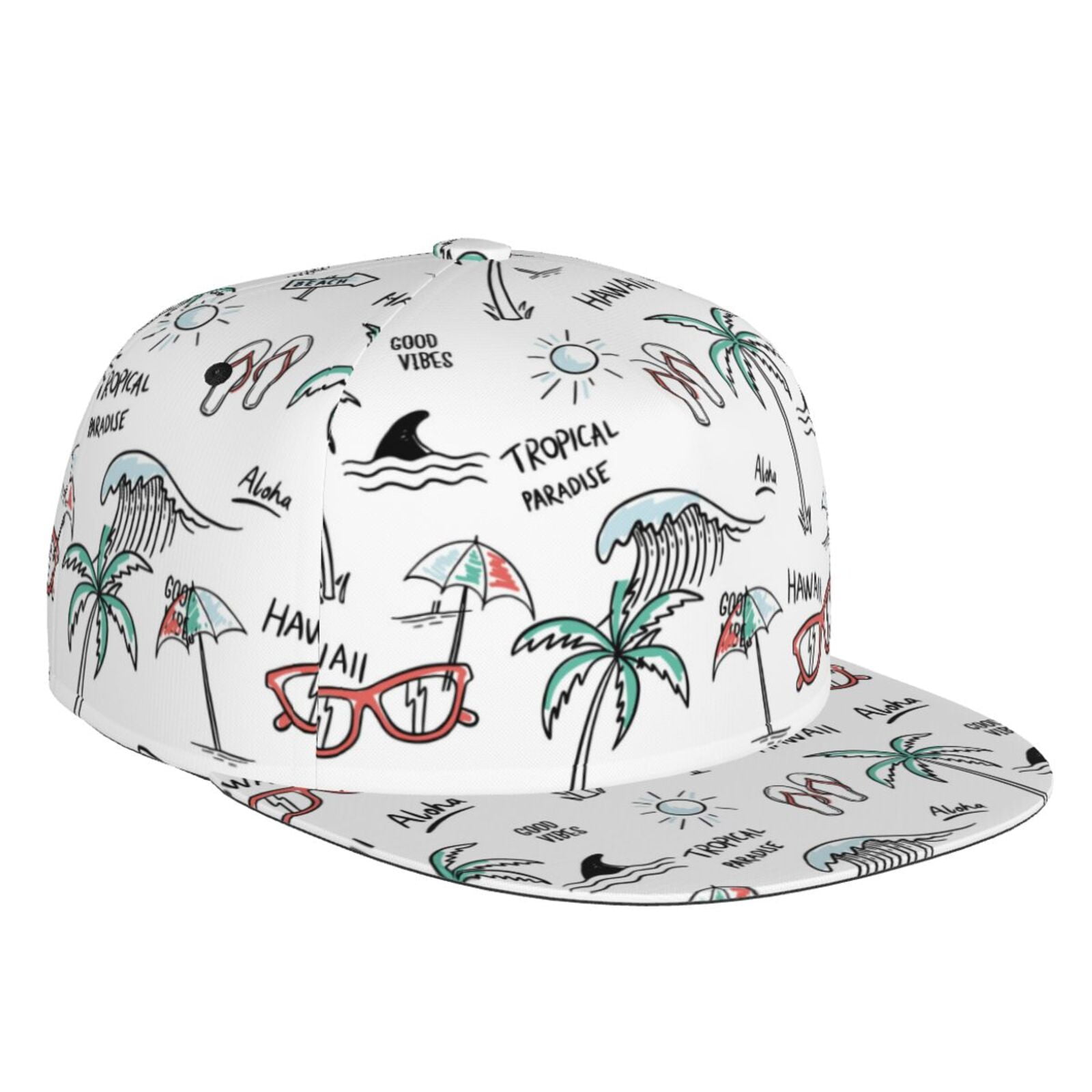 Baseball Cap - Hawaii Palm trees flip flops Hats for Men/Women Low ...